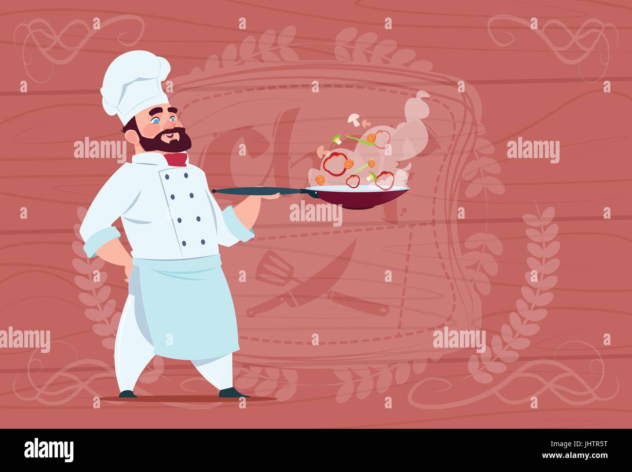 Cartoon frying pan Stock Vector Images - Alamy