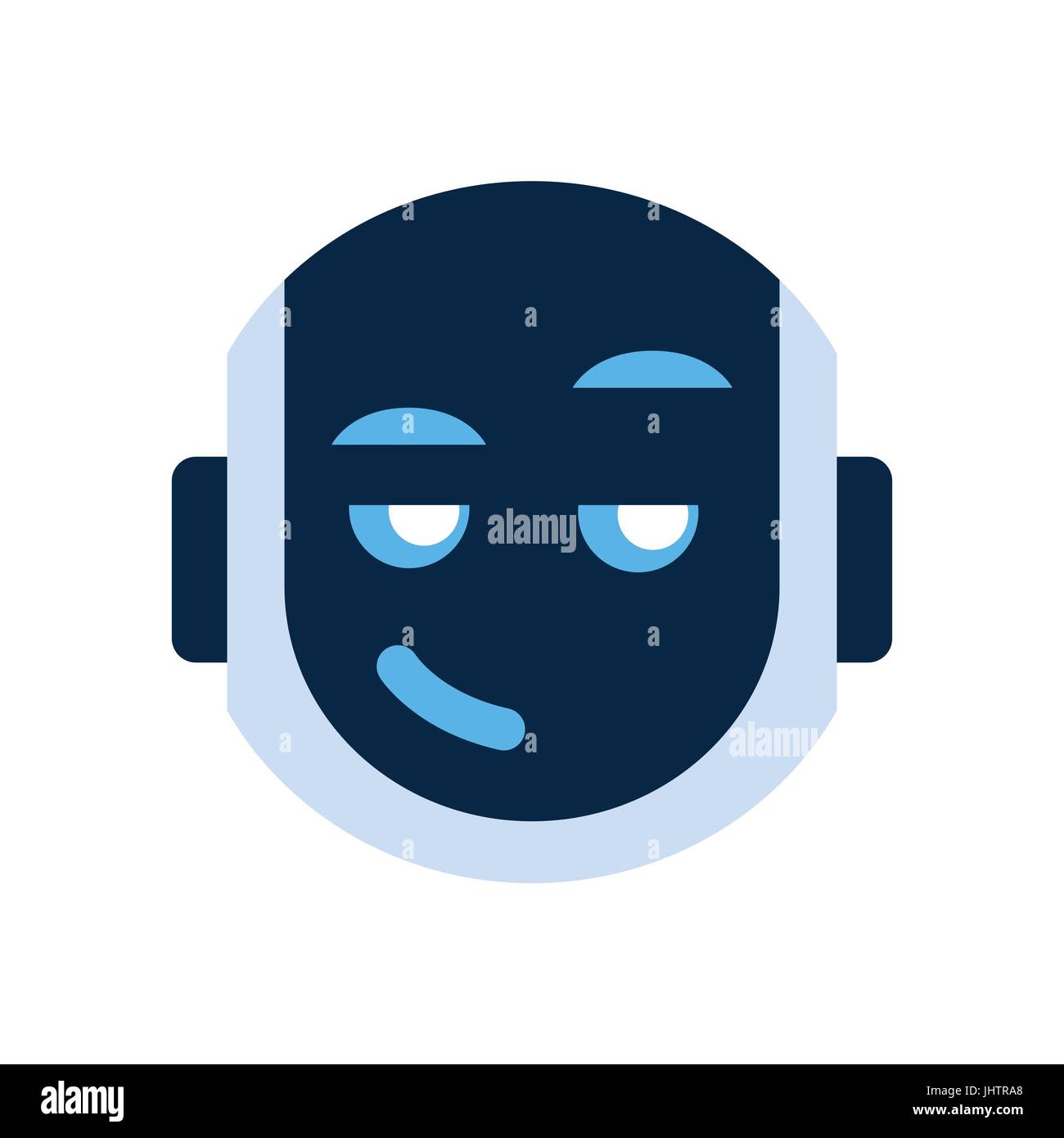 Cartoon Robot Face