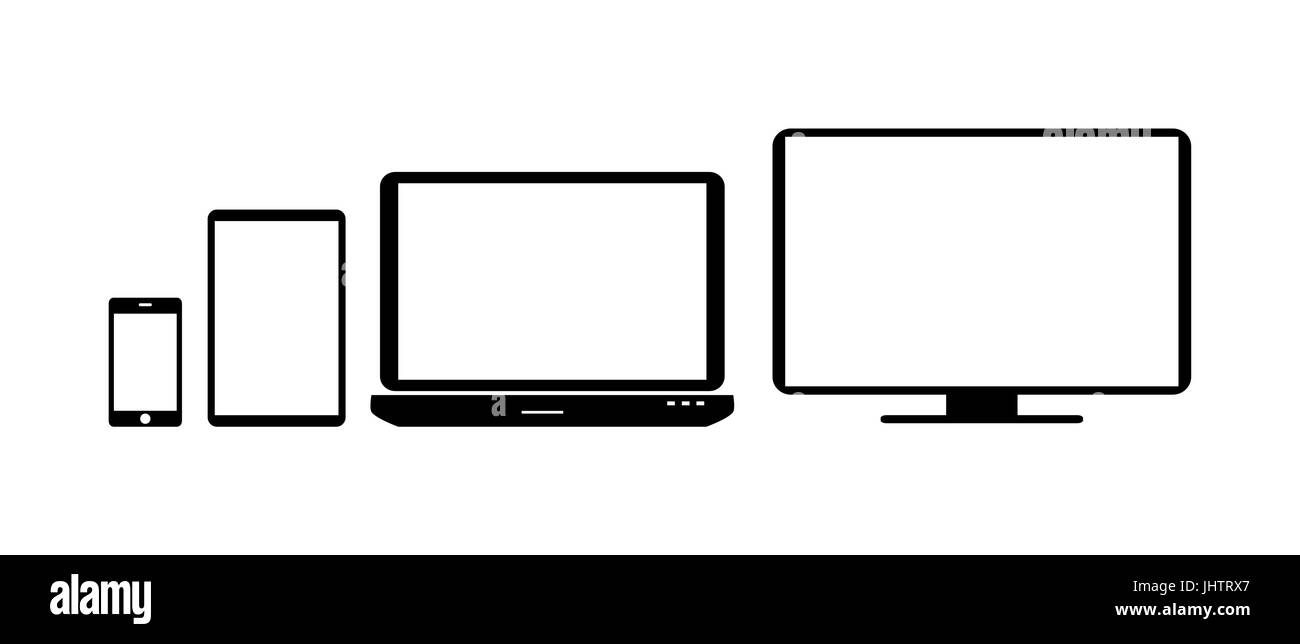 Computer icons set Stock Vector Image & Art - Alamy