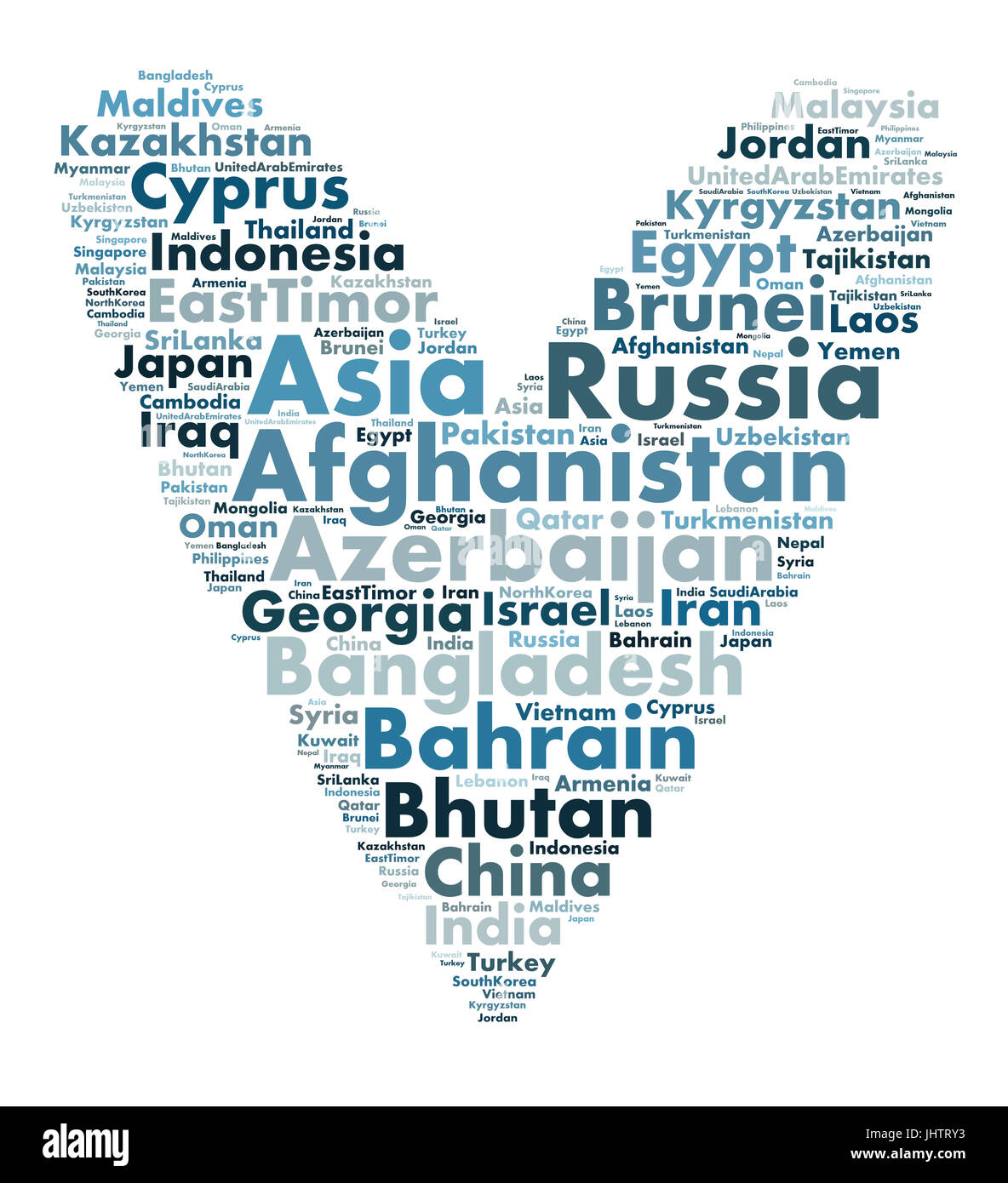 Political map asia Cut Out Stock Images & Pictures - Alamy