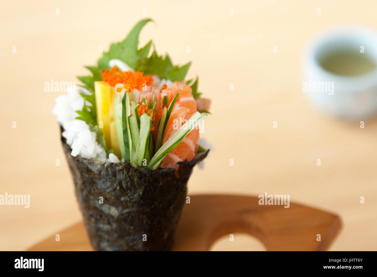 The View of Delicious Seaweed Sushi in a Traditional Japanese ...