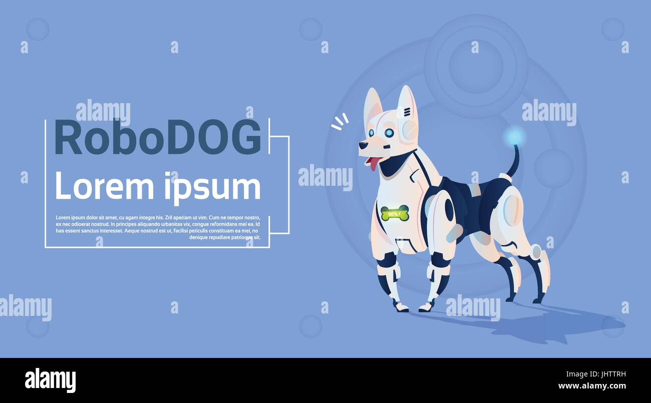 Robotic Dog Cute Domestic Animal Modern Robot Pet Artificial ...