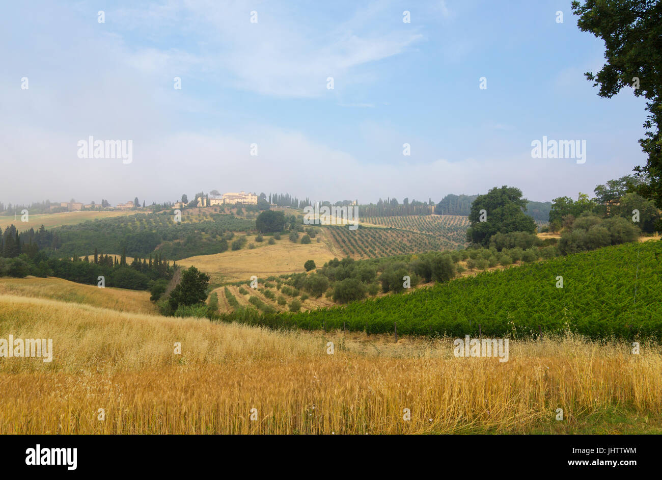 Tuscany misty morning hi-res stock photography and images - Alamy