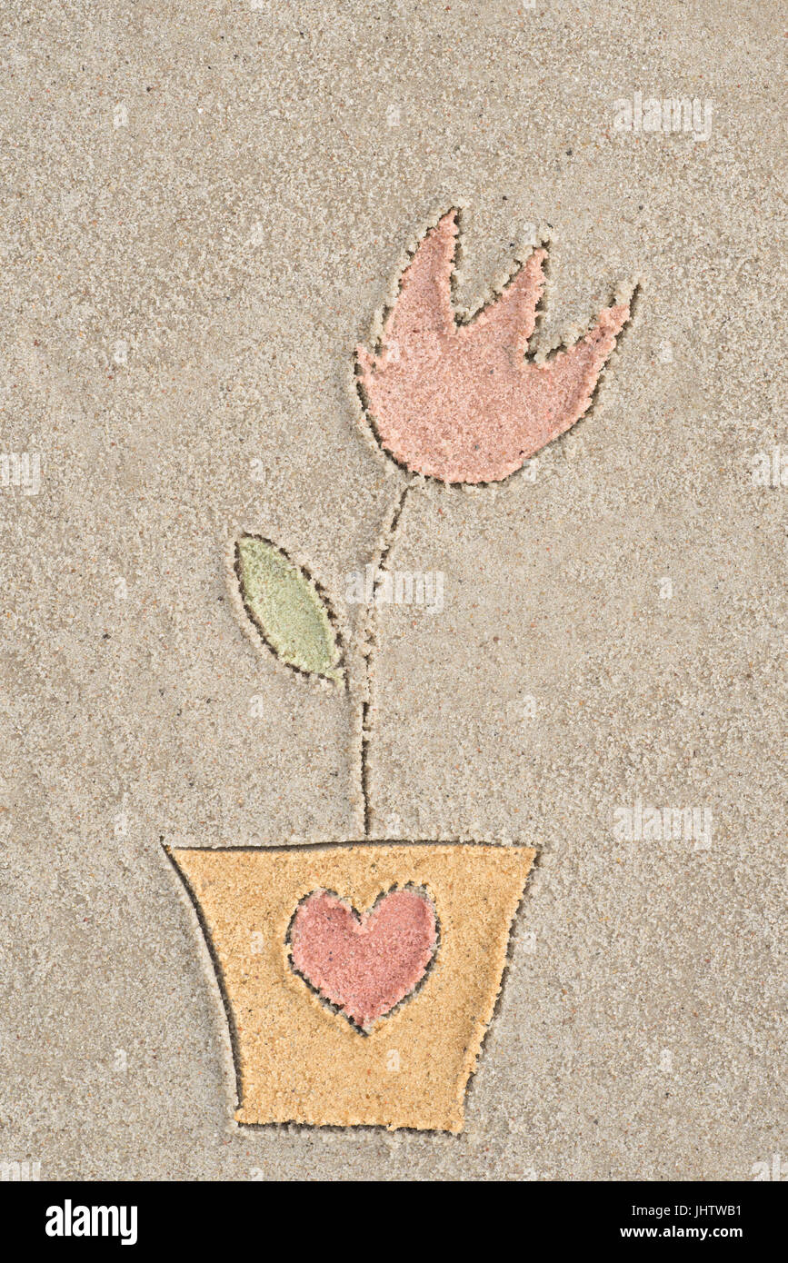 Flower pot drawing sketch hi-res stock photography and images - Alamy