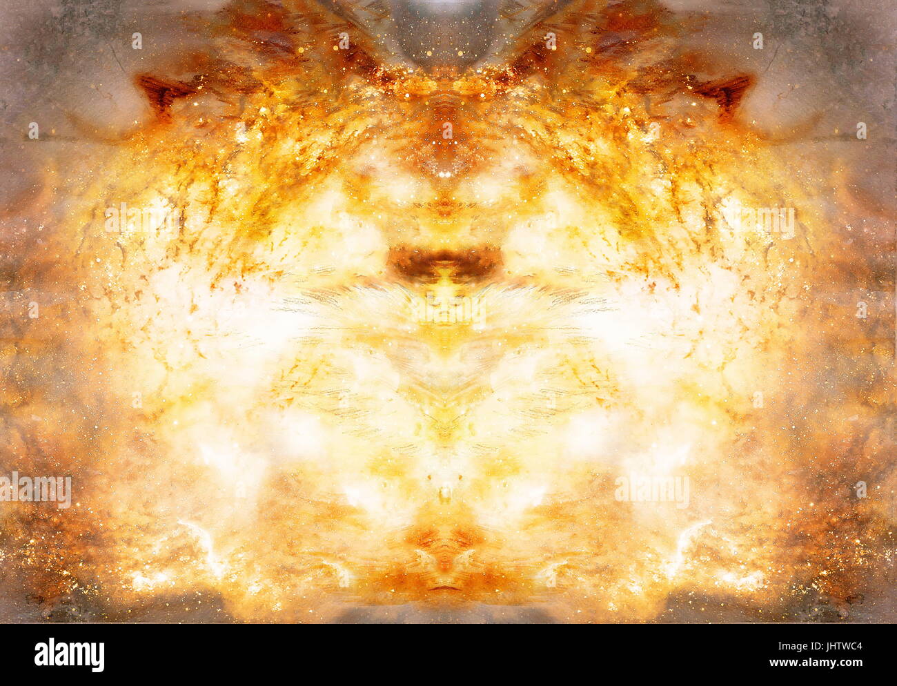 Cosmic space and stars, color cosmic abstract background. Fire effect ...