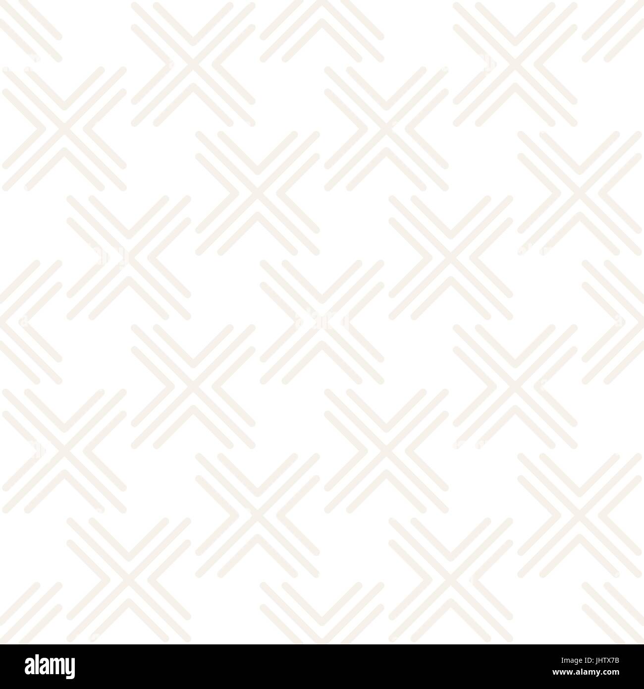 Seamless subtle cross shape lattice pattern. Abstract geometric tiling ...