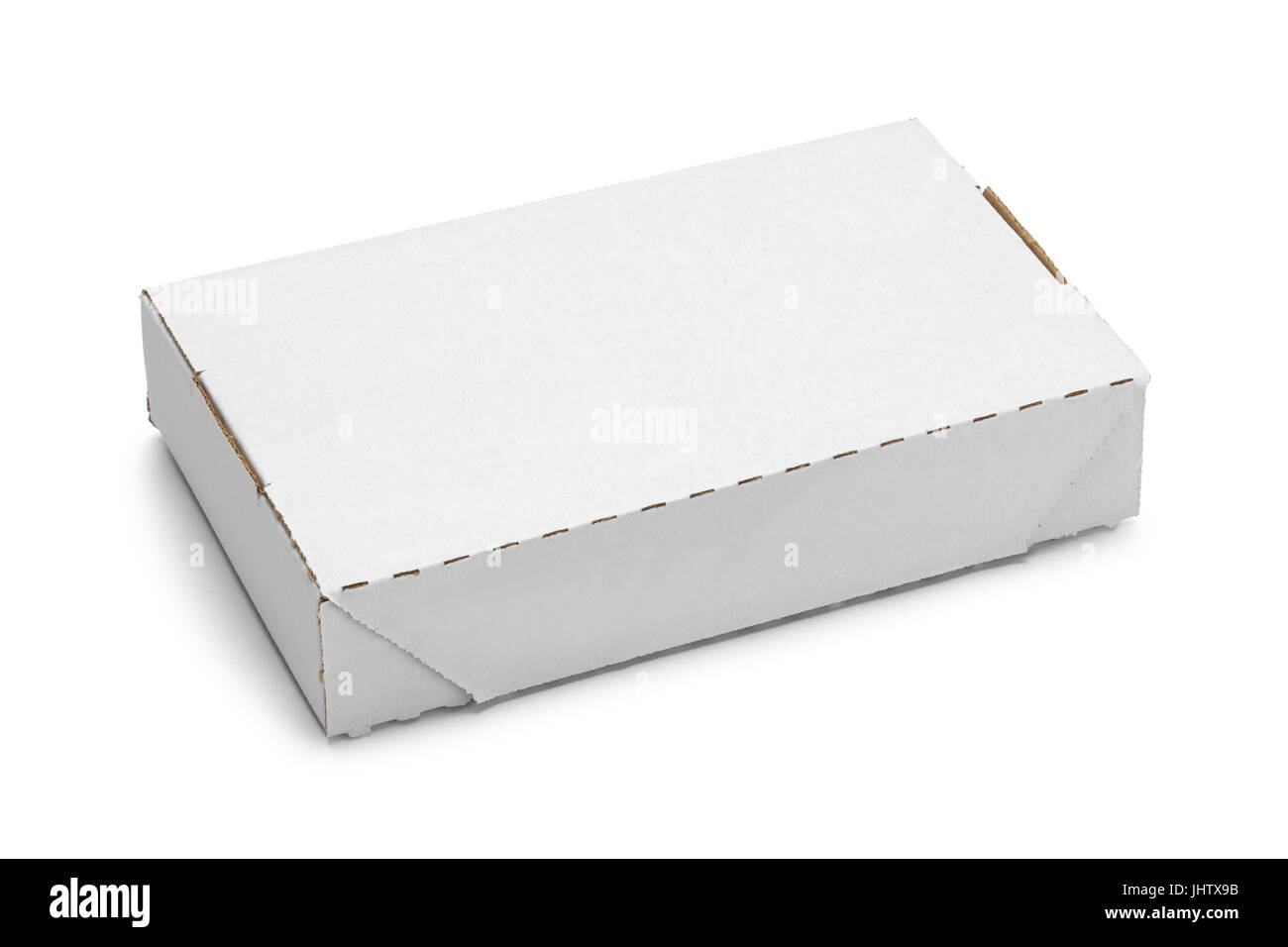 Mailer Box with Copy Space Isolated on White Background Stock Photo - Alamy