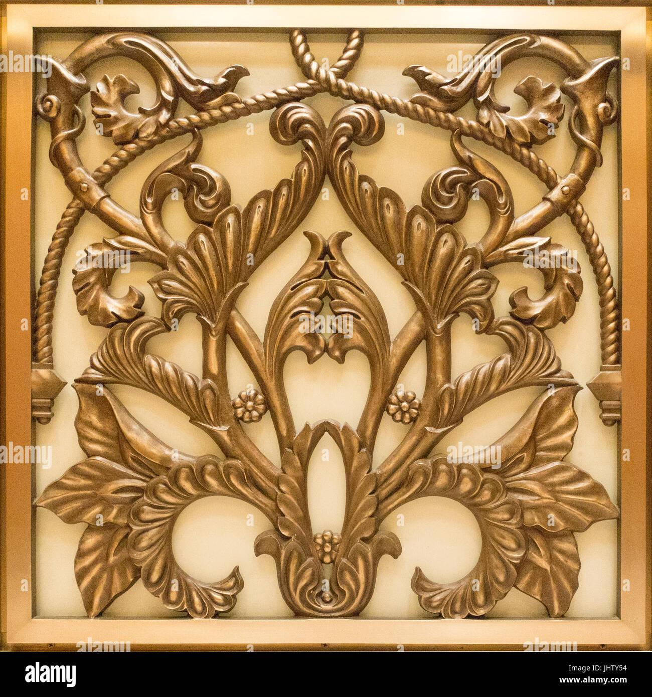 decorative braze plant like designs Stock Photo - Alamy