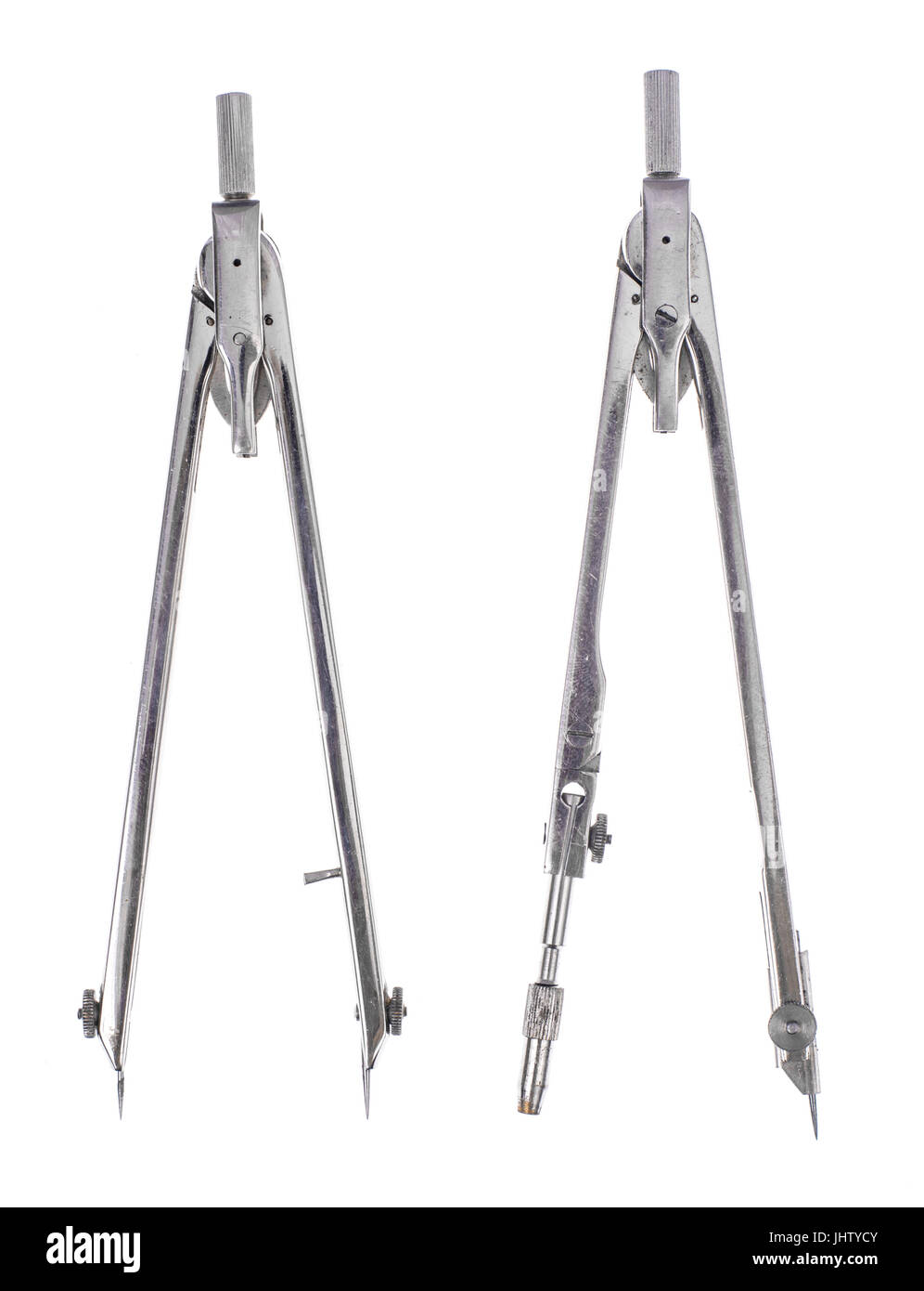 Retro metal drawing tools. Studio Photo Stock Photo - Alamy