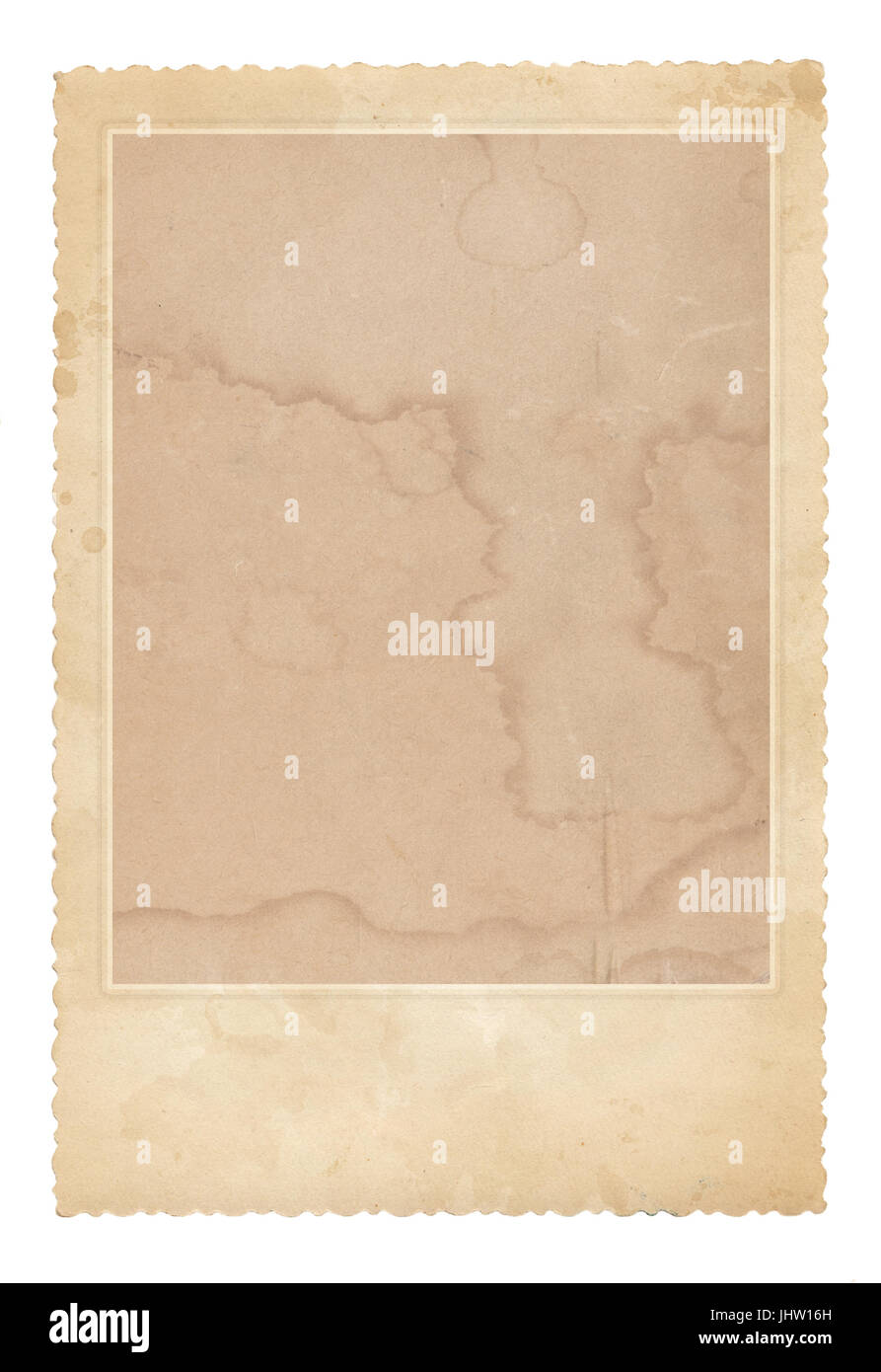 Old photo frame. Vintage paper. Retro card Stock Photo - Alamy