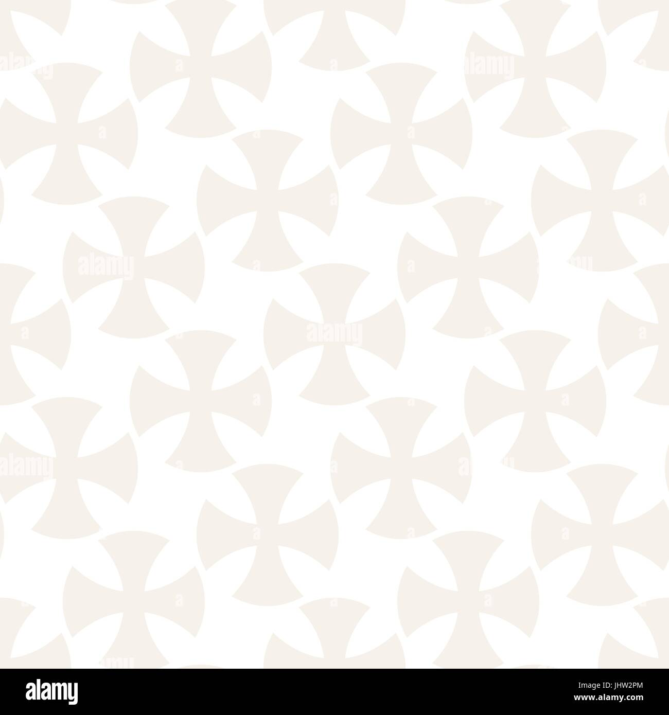 Seamless subtle cross shape lattice pattern. Abstract geometric tiling ...