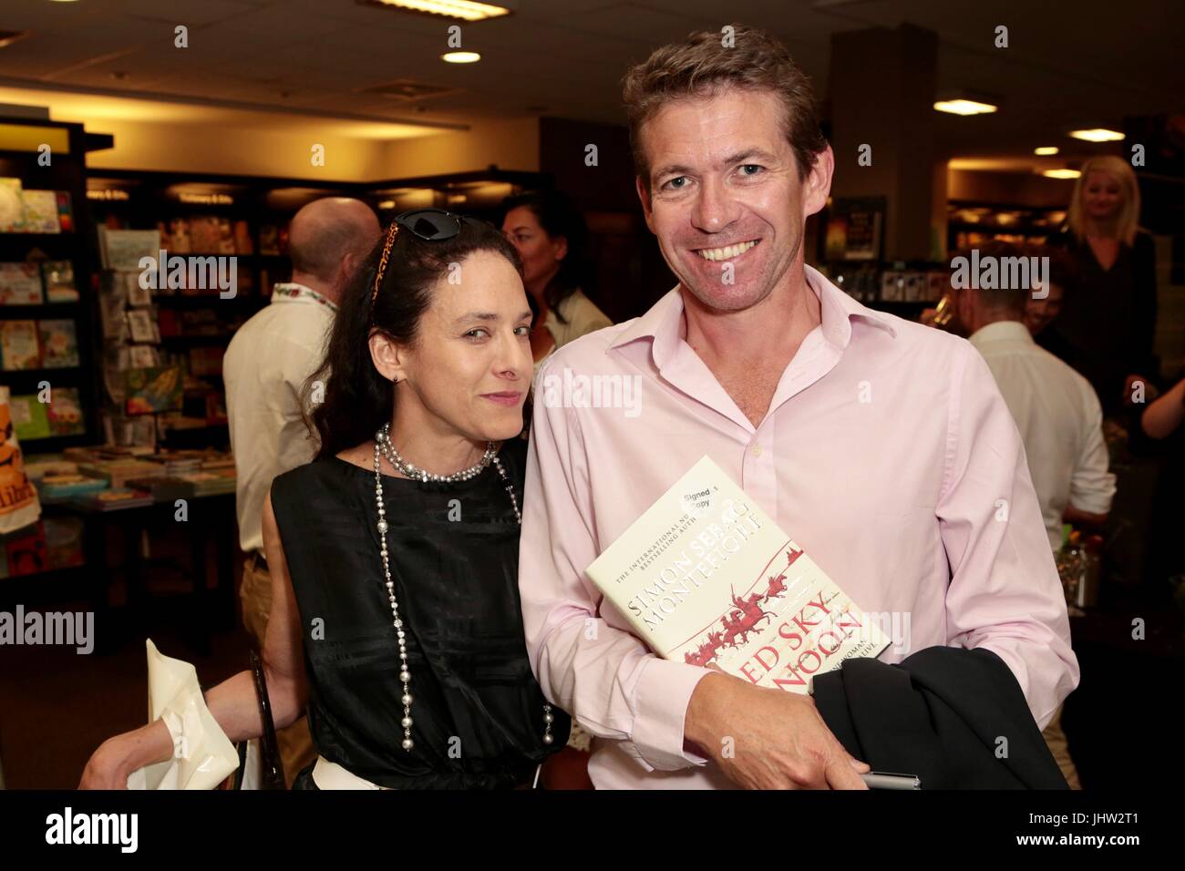 Guests attend Simon Sebag Montefiore: Red Sky At Noon - book launch ...