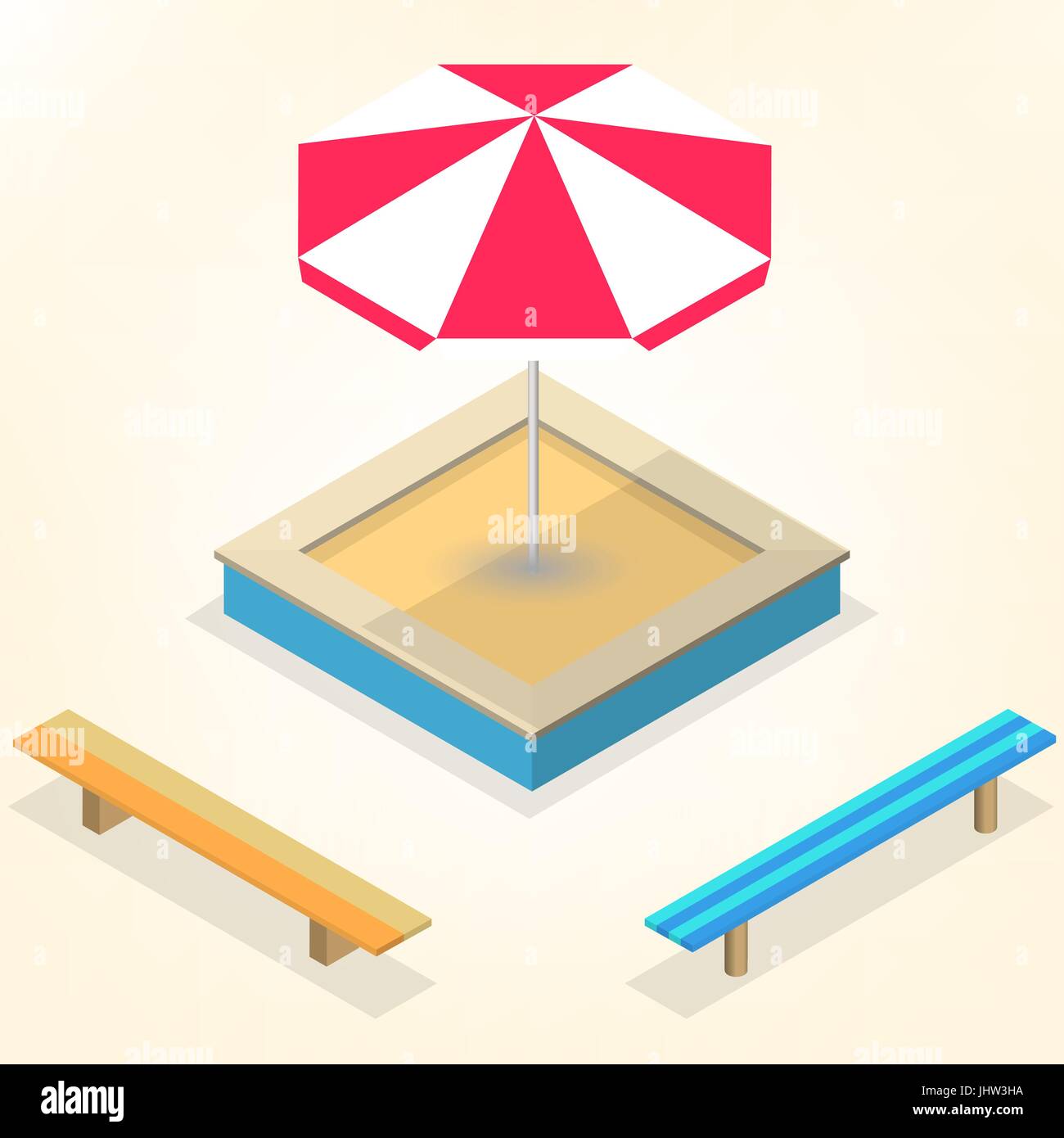 Beach benches Stock Vector Images - Alamy