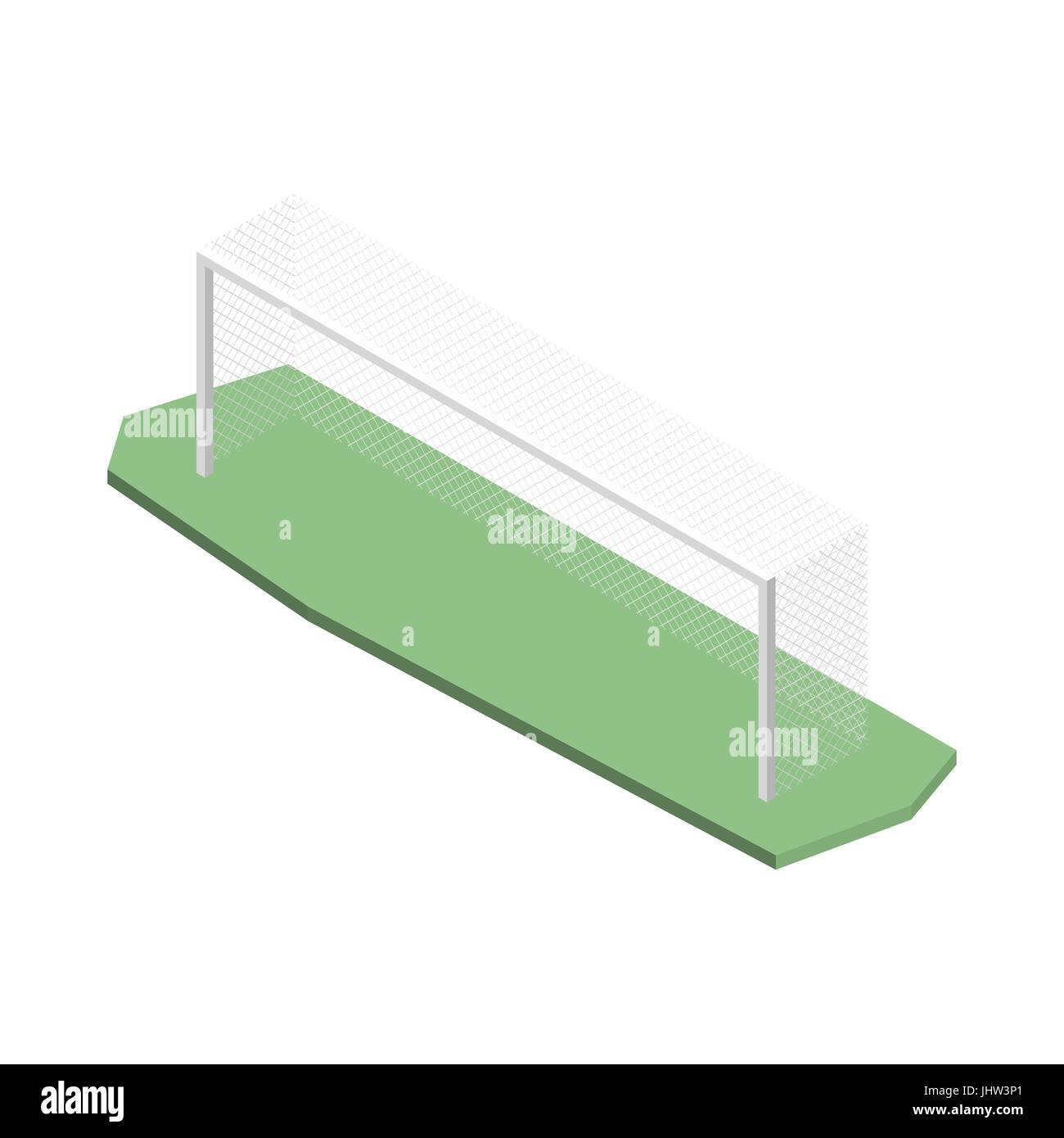 Gate for playing soccer, isolated on white background. Design of sports ...
