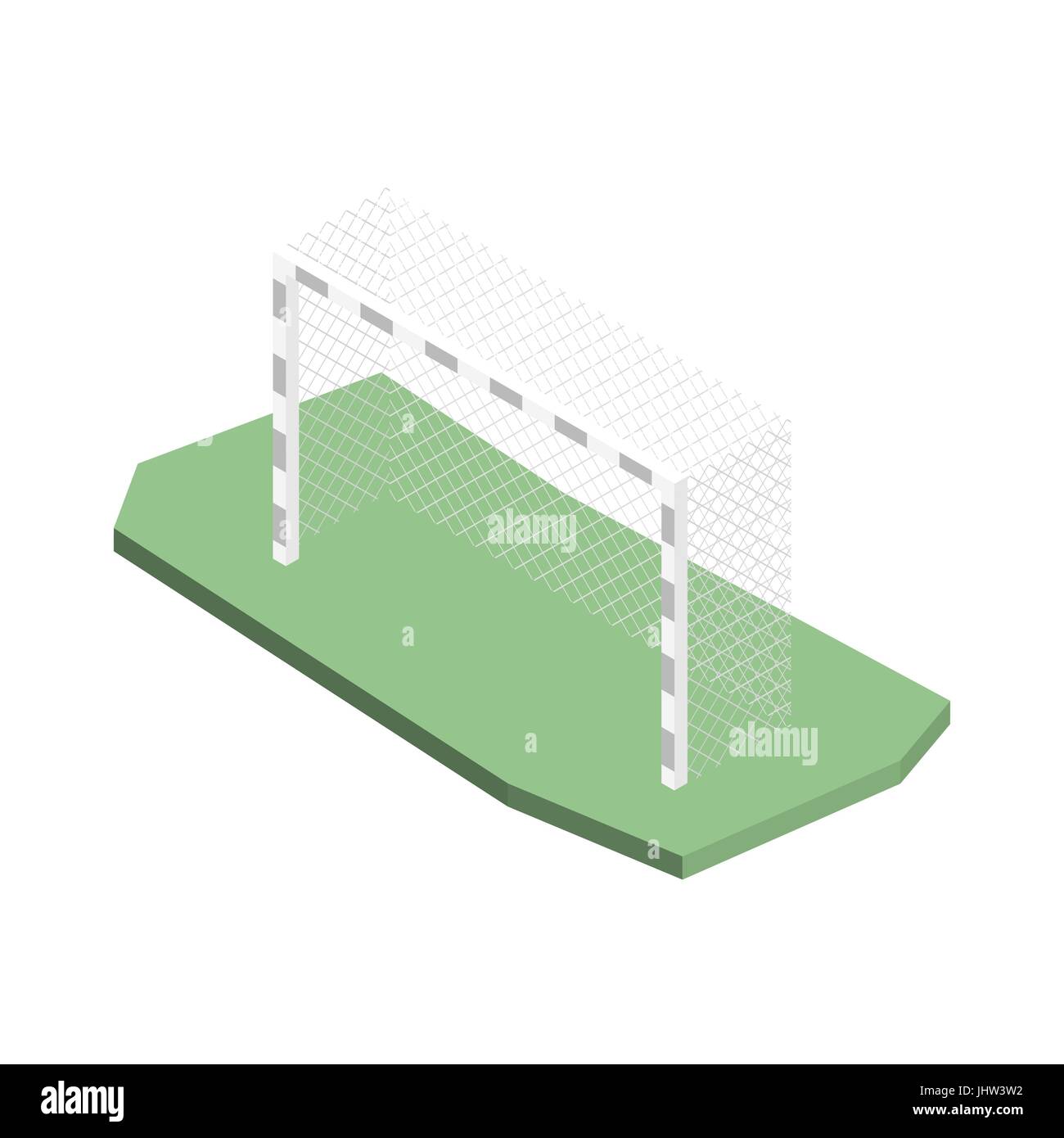 Gate for playing soccer, isolated on white background. Design of sports ...