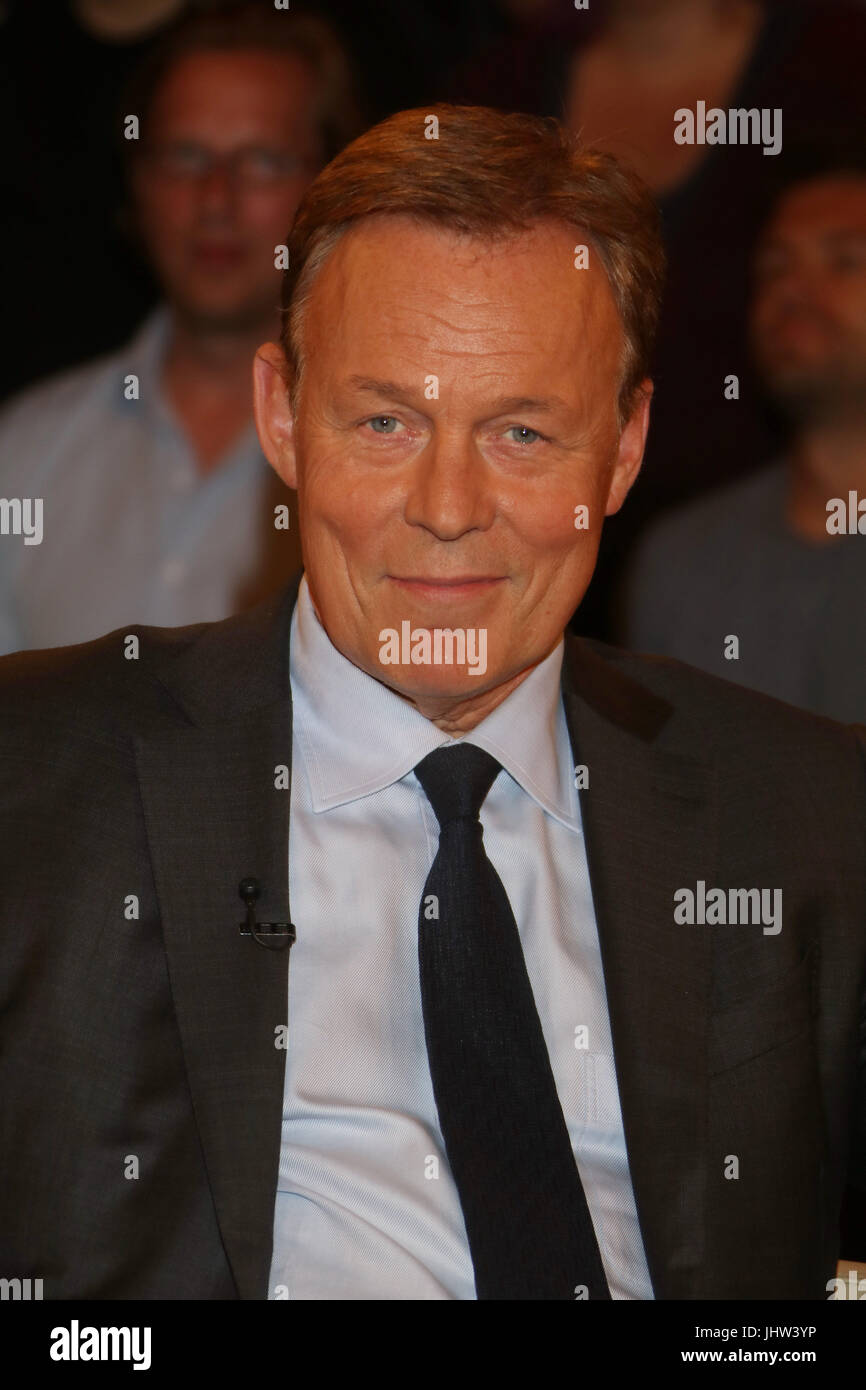 German ZDF TV Talkshow Markus Lanz at Fernsehmacher-Studio Featuring ...