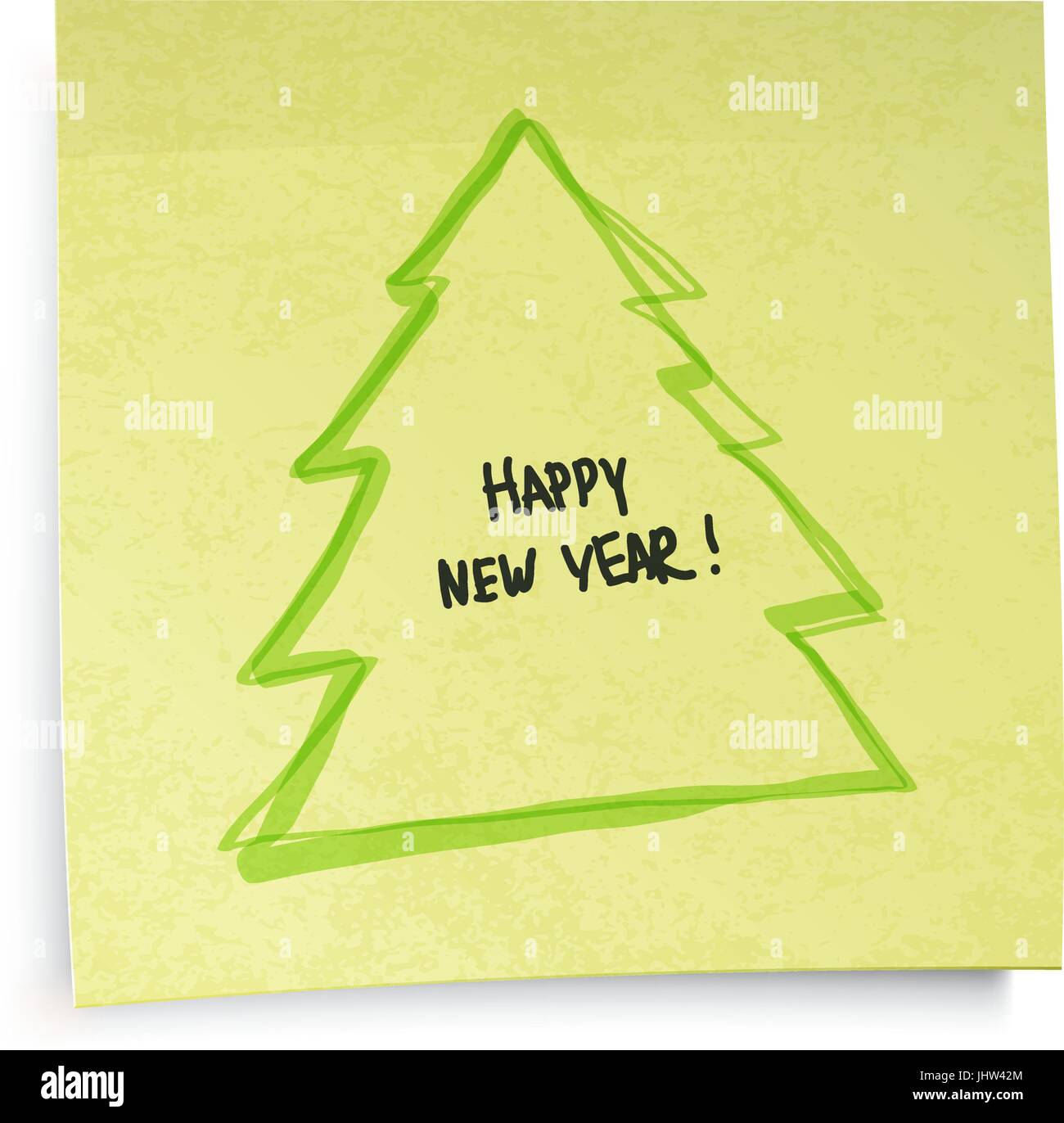 Sticky note christmas tree hi-res stock photography and images - Alamy