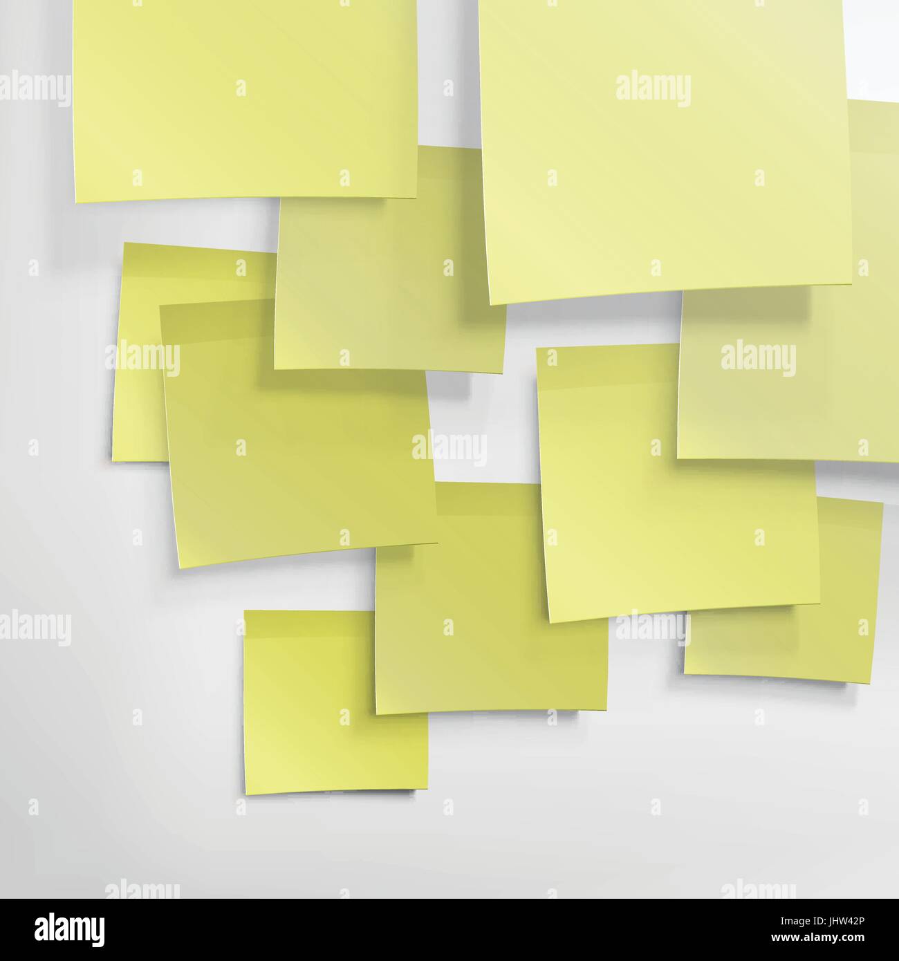 Yellow sticky notes. Abstract background, vector, EPS10 Stock Vector ...
