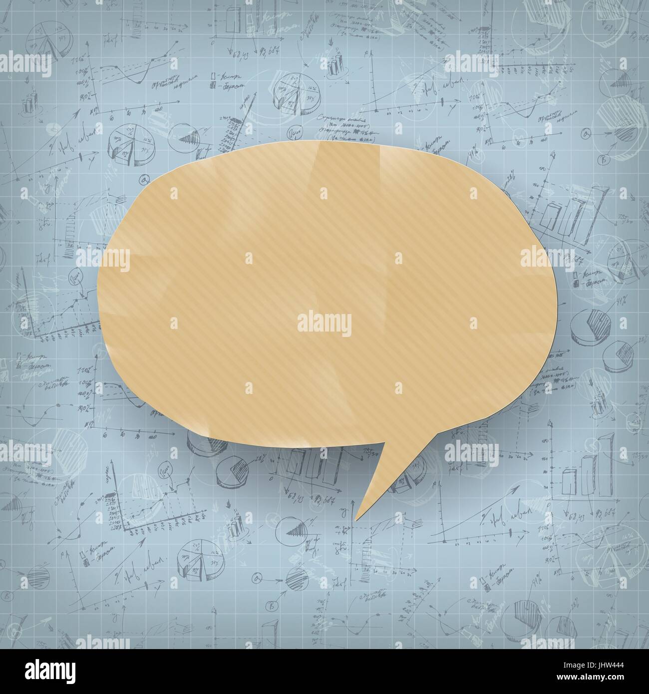 Abstract business background with hand drawn charts and graphs. Vector ...