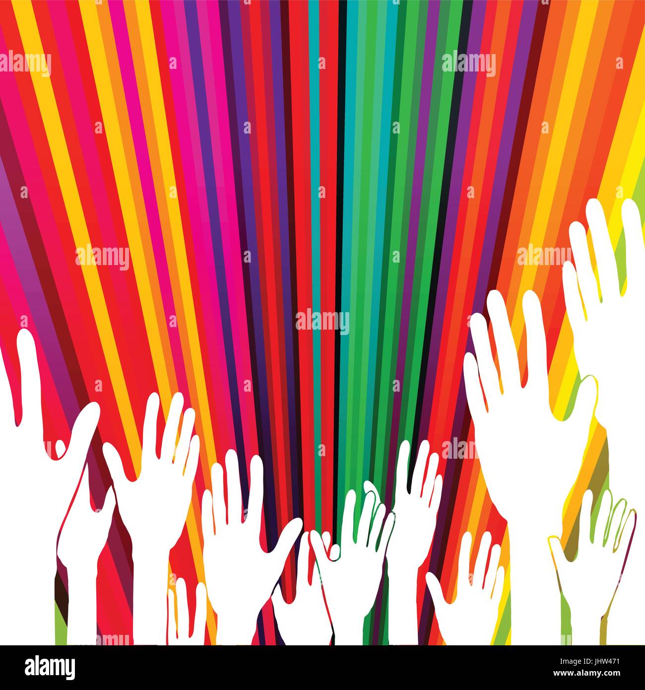 Abstract voting hands. Vector Stock Vector Image & Art - Alamy