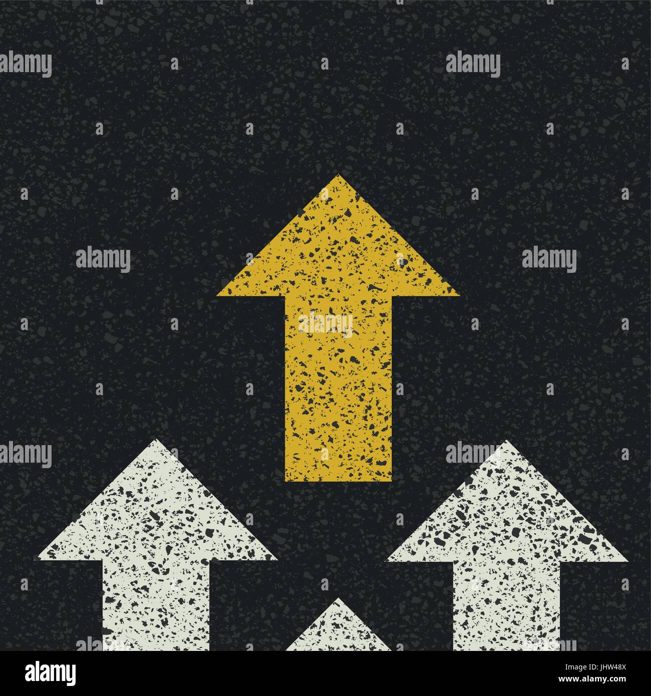 Arrows on road Stock Vector Images - Alamy