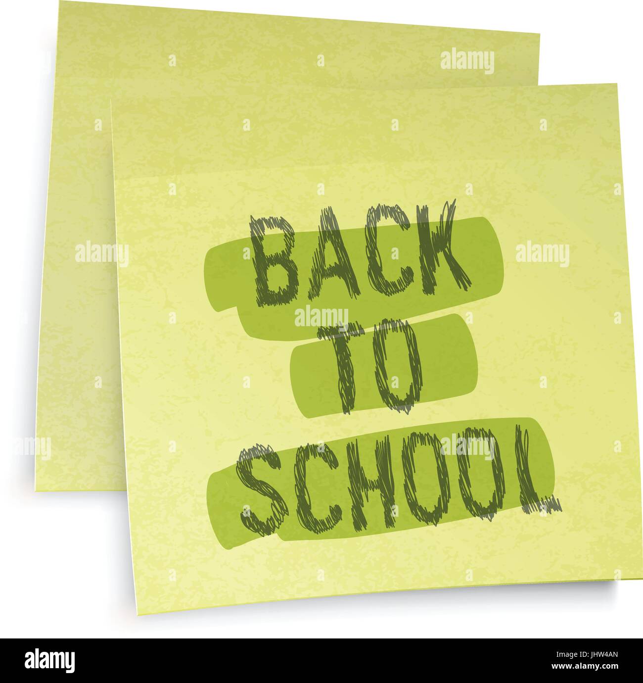 Back to school reminder. Vector illustration, EPS10 Stock Vector Image ...