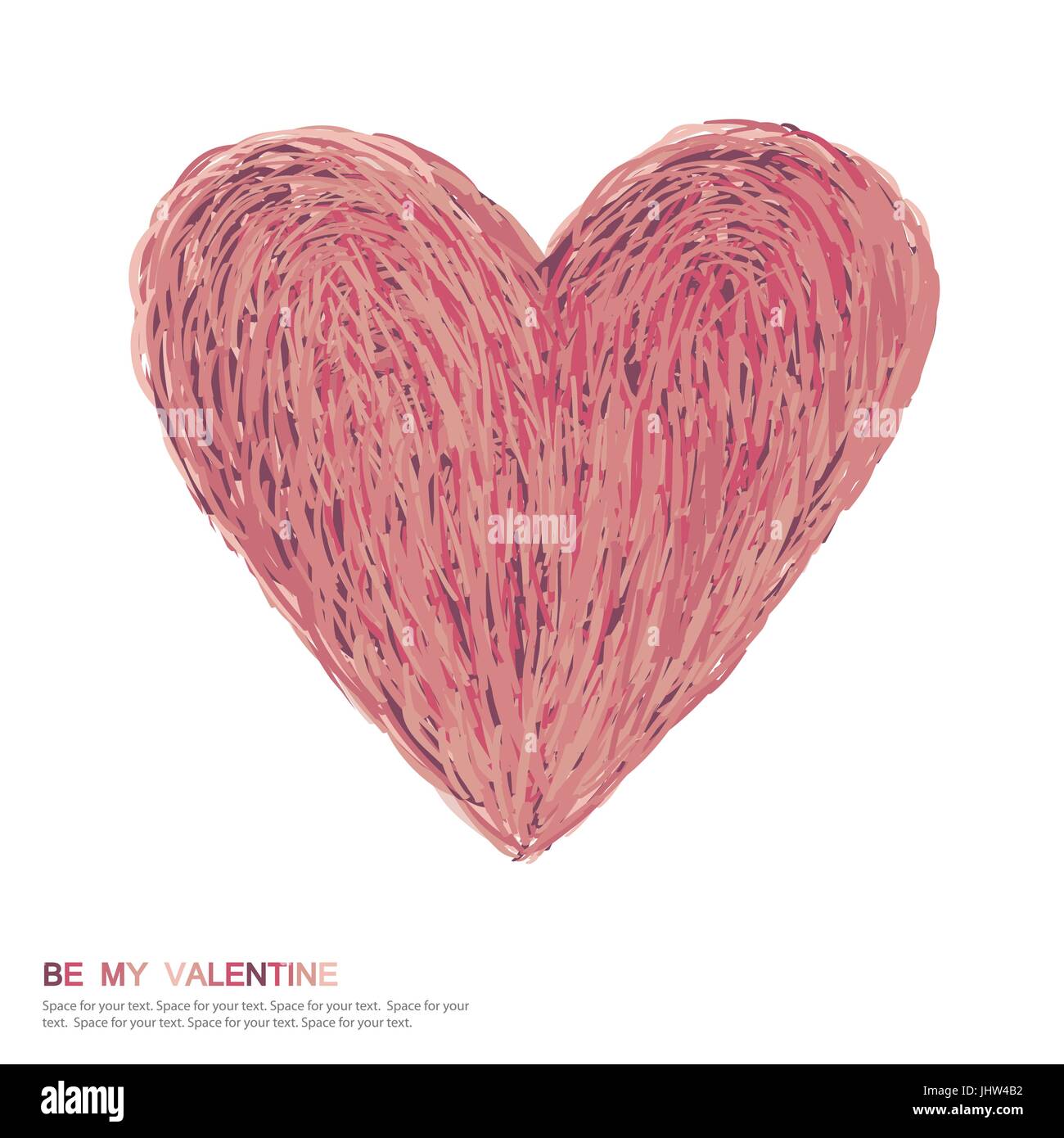 Valentine`s day symbol. Abstract heart symbol. Vector illustration ...
