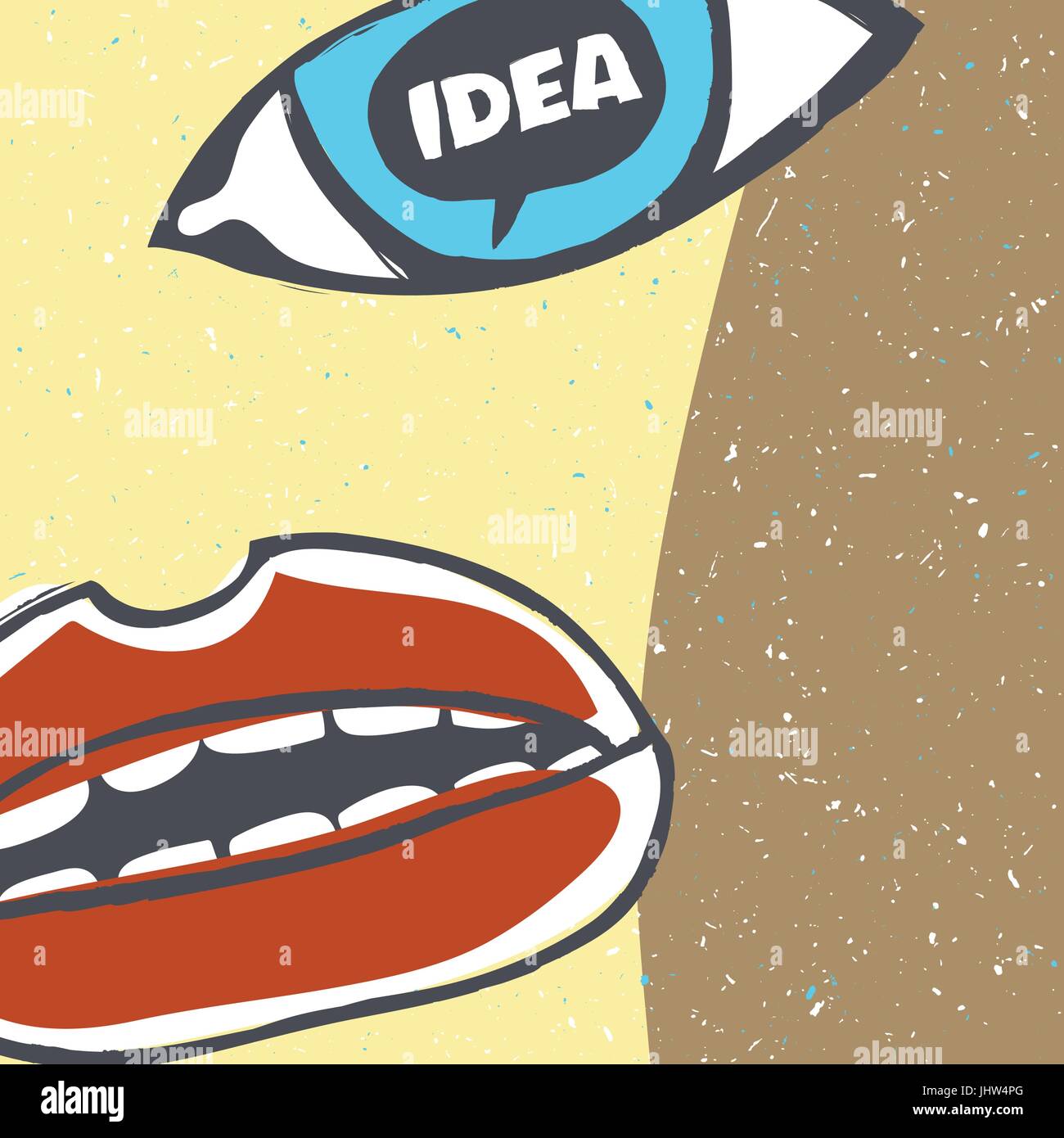 Abstract close up of human eye Stock Vector Images - Alamy