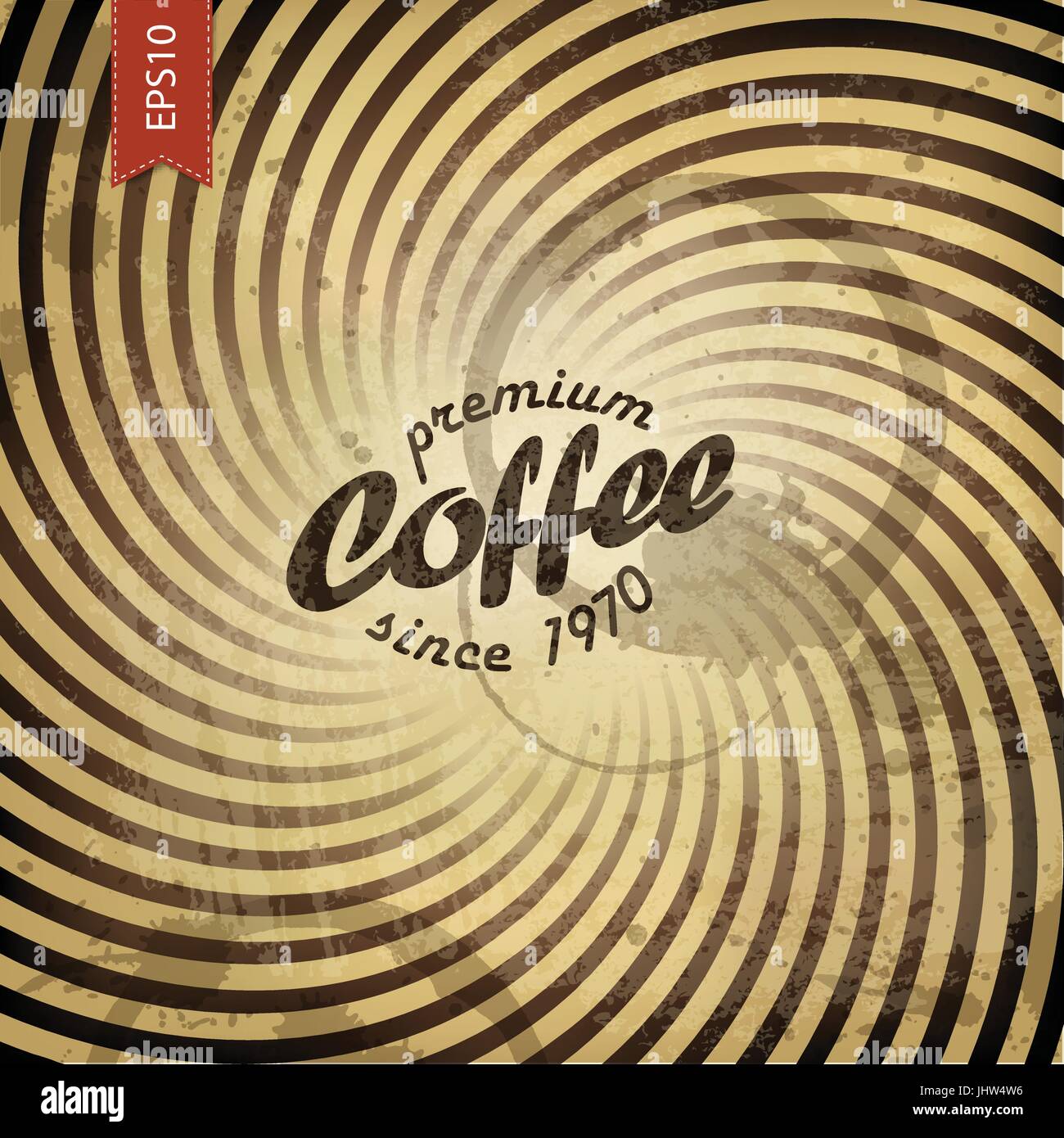 Coffee grunge retro background. Vector, EPS10 Stock Vector Image & Art ...