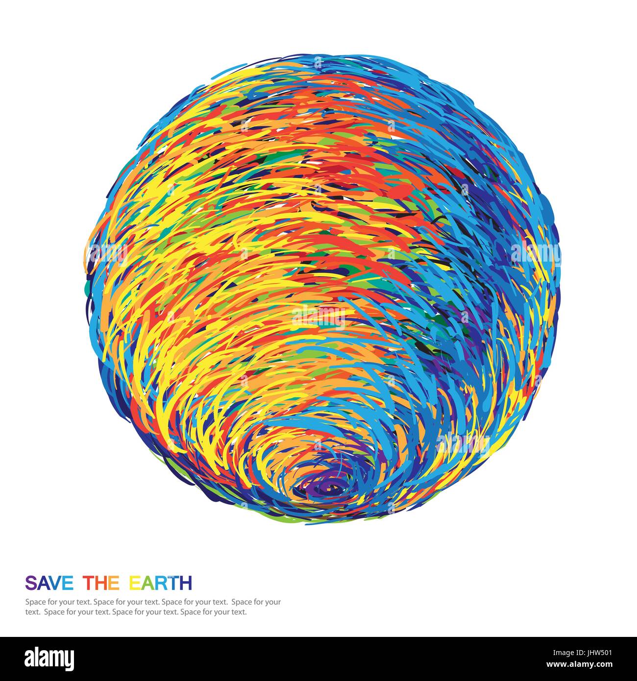 Abstract earth symbol - global eco concept. Vector illustration Stock ...