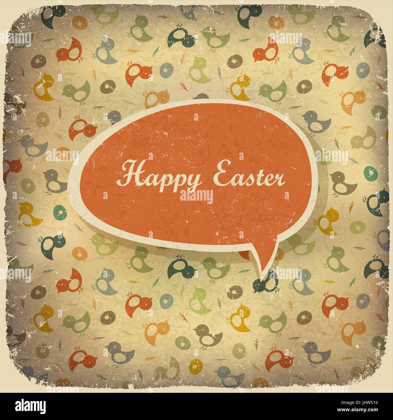 Easter vintage background. Vector illustration Stock Vector Image & Art ...
