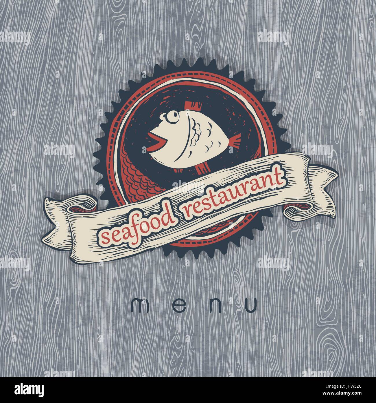 Seafood restaurant menu. Vectior, EPS10 Stock Vector Image & Art - Alamy