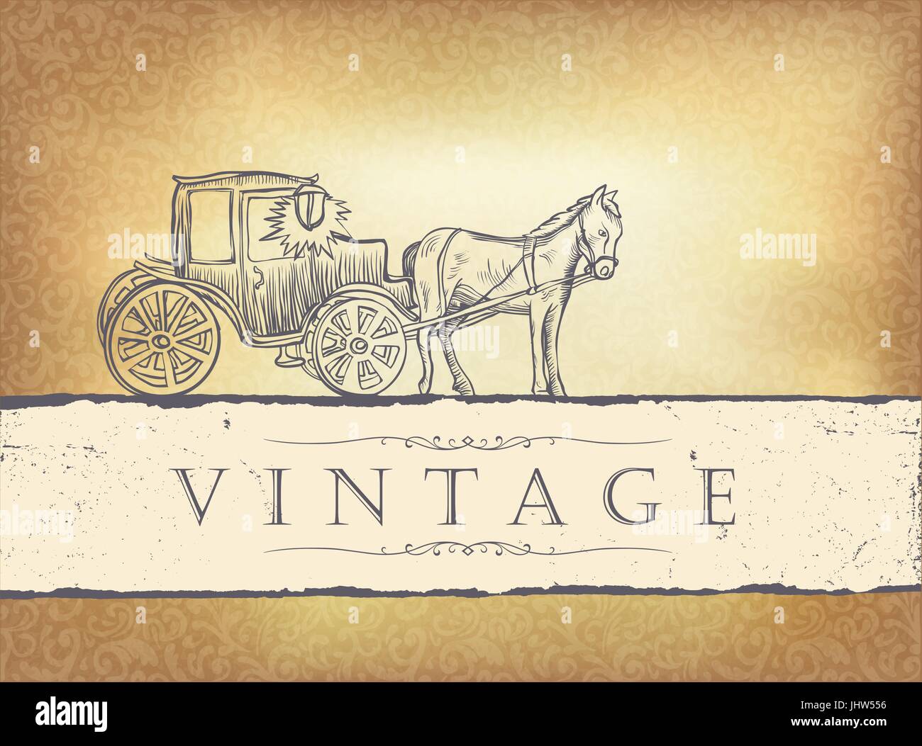 Golden vintage frame paintings Stock Vector Images - Alamy