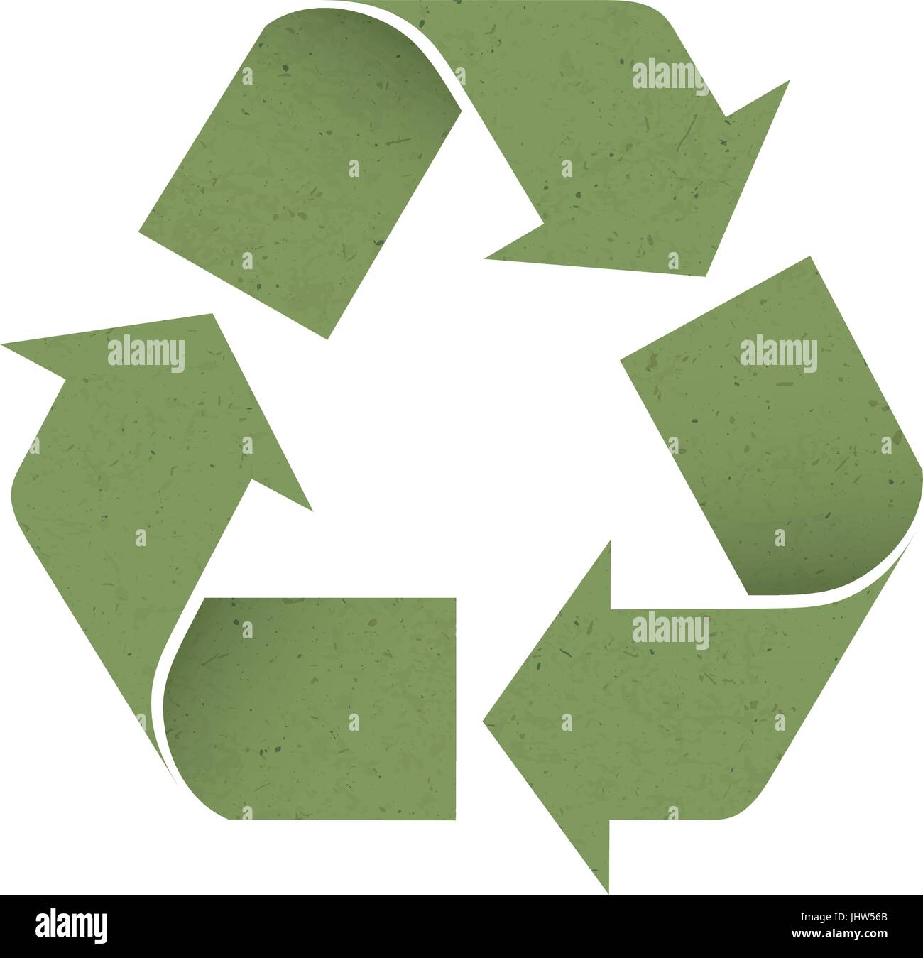 Green reuse symbol, isolated on white. Vector, EPS10 Stock Vector Image ...