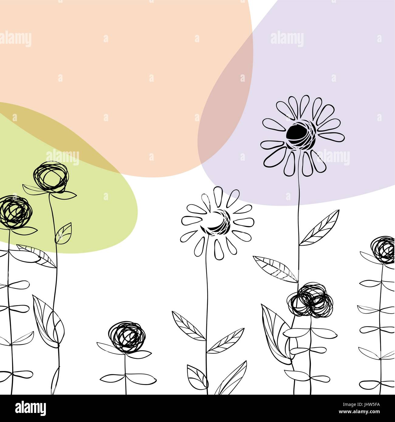 Flores vector vectors hi-res stock photography and images - Alamy