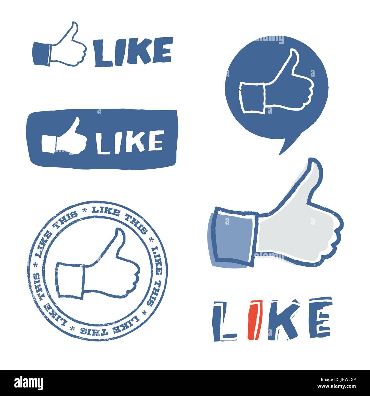 Handdrawn like elements collection. Vector, EPS8 Stock Vector Image ...