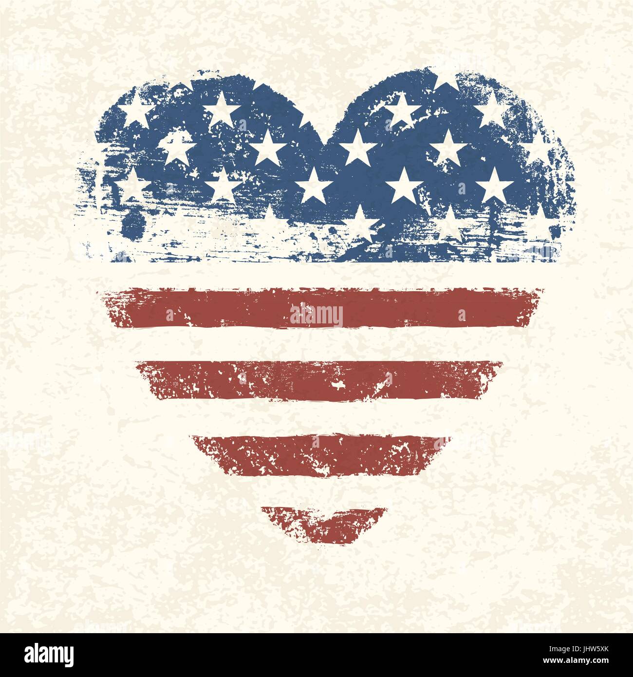 Heart shaped american flag hi-res stock photography and images - Alamy