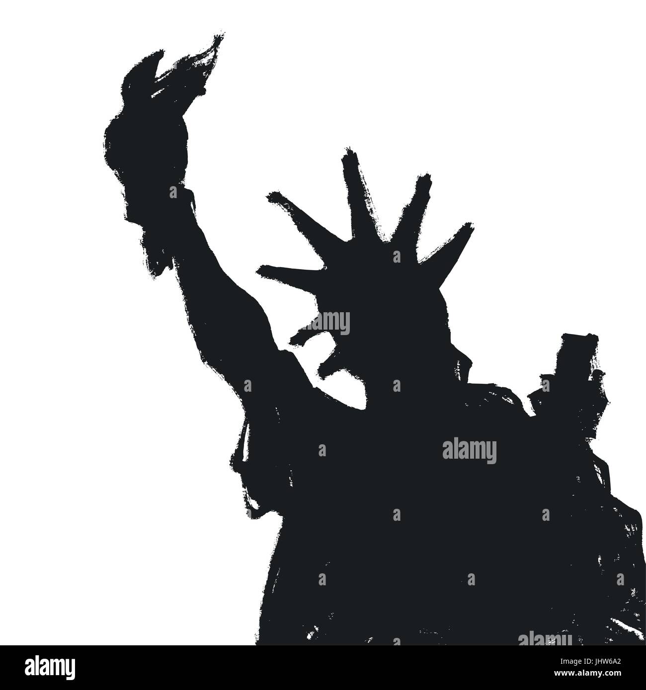 Statue Of Liberty Silhouette, Vector Stock Vector Image & Art - Alamy