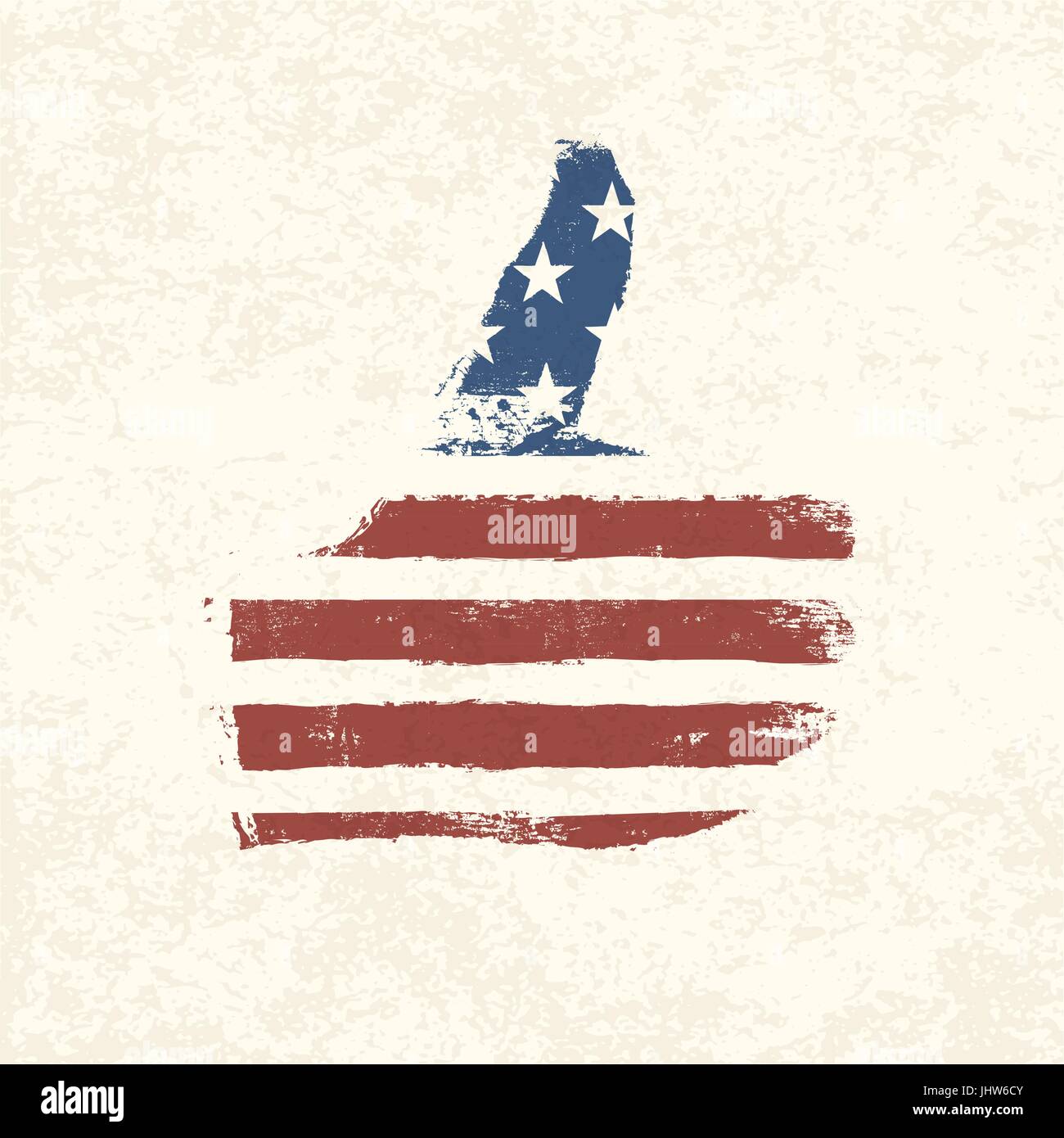 Like shaped american flag. Vector, EPS10 Stock Vector Image & Art - Alamy