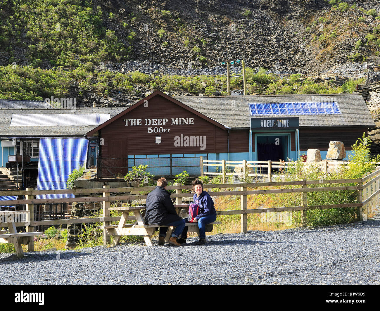 Llechwedd slate mine tourist attraction, Blaenau Ffestiniog, Gwynedd ...