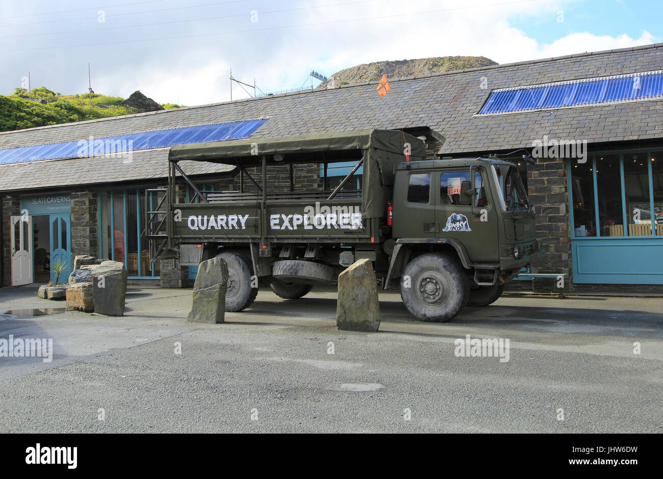 Llechwedd slate mine tourist attraction, Blaenau Ffestiniog, Gwynedd ...