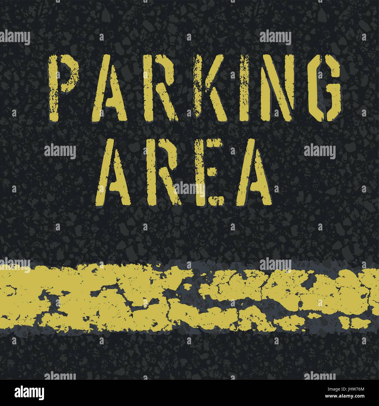 Parking area sign on asphalt background. Vector, EPS10 Stock Vector ...