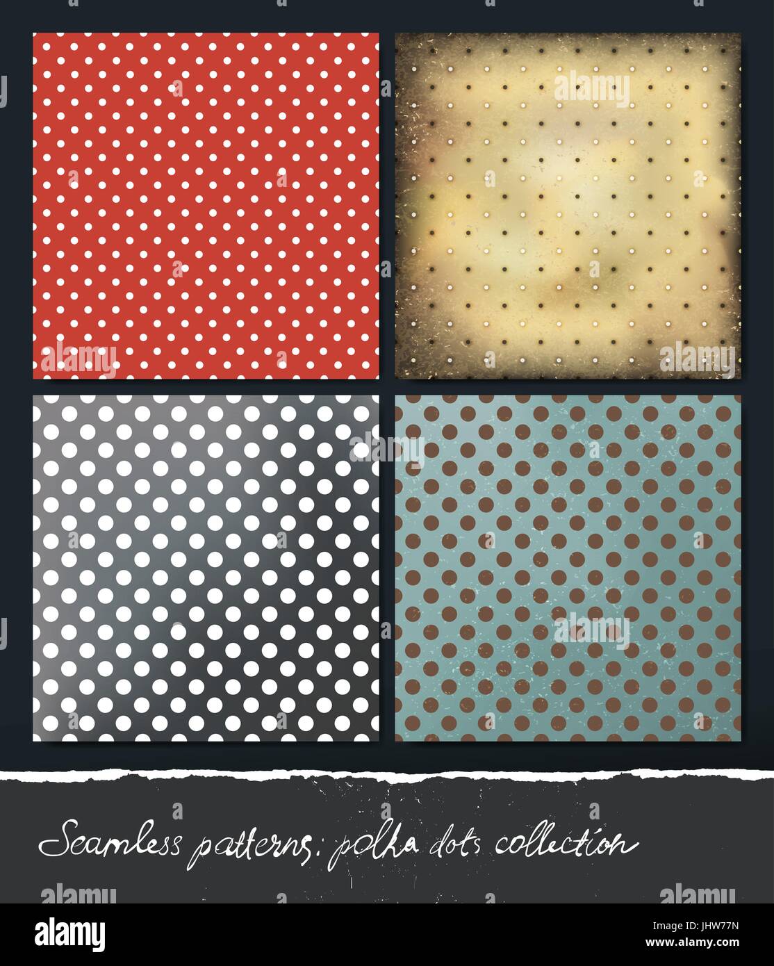 Polka dots backgrounds collection. VEctor, EPS10 Stock Vector Image ...