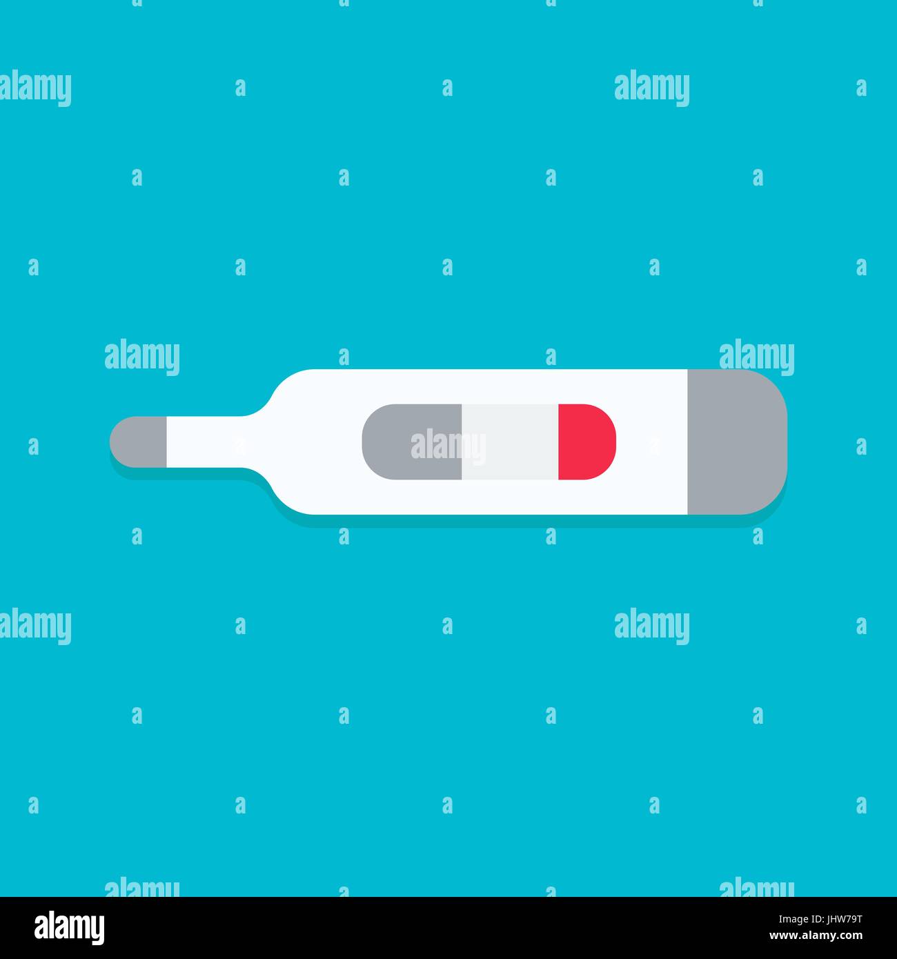 Digital thermometer red Stock Vector Images - Alamy