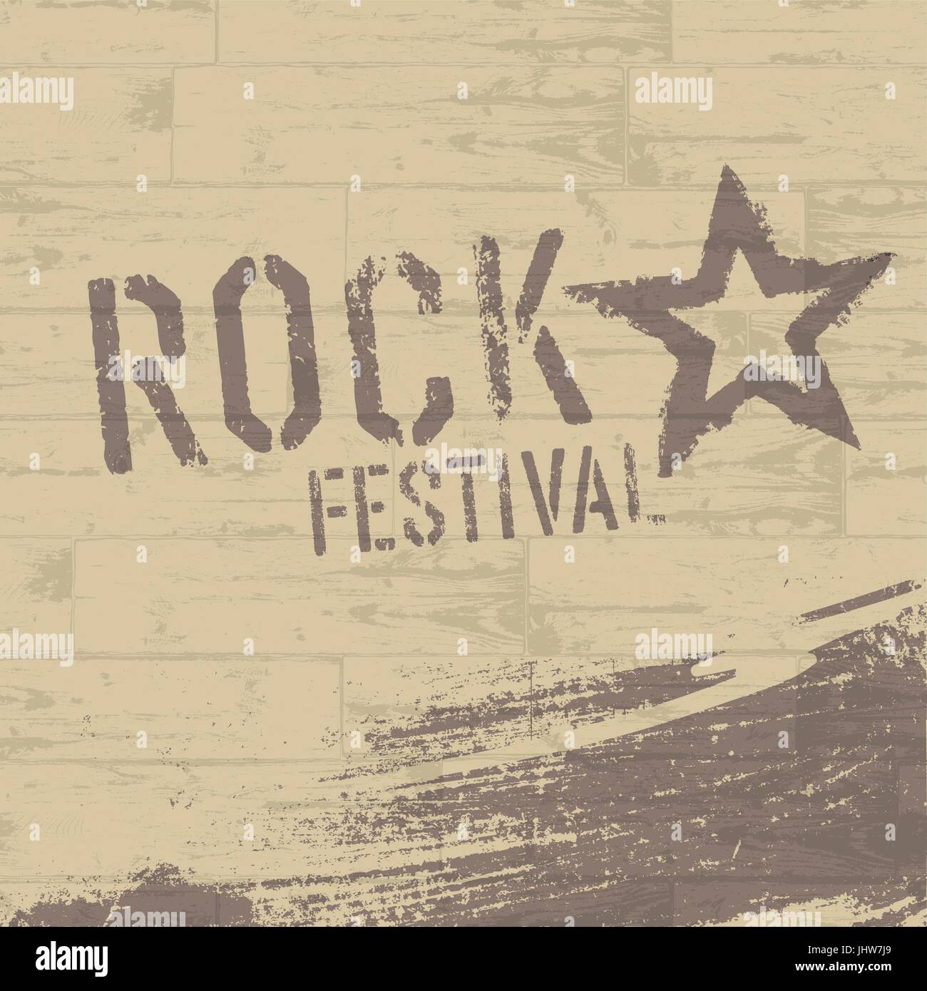 Rock festival abstract poster template. Vector, EPS10 Stock Vector ...