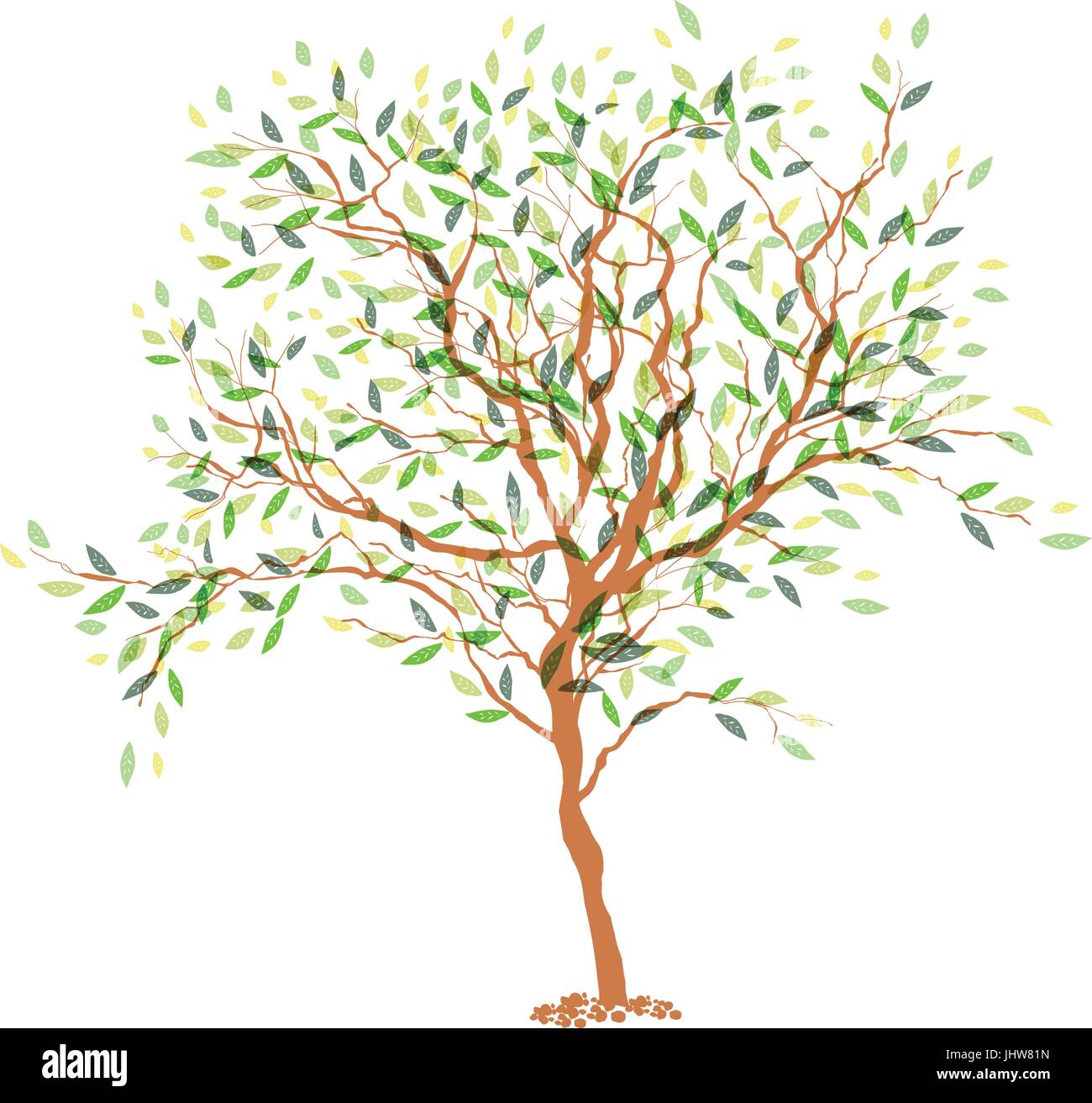 Trunk flower Stock Vector Images - Alamy