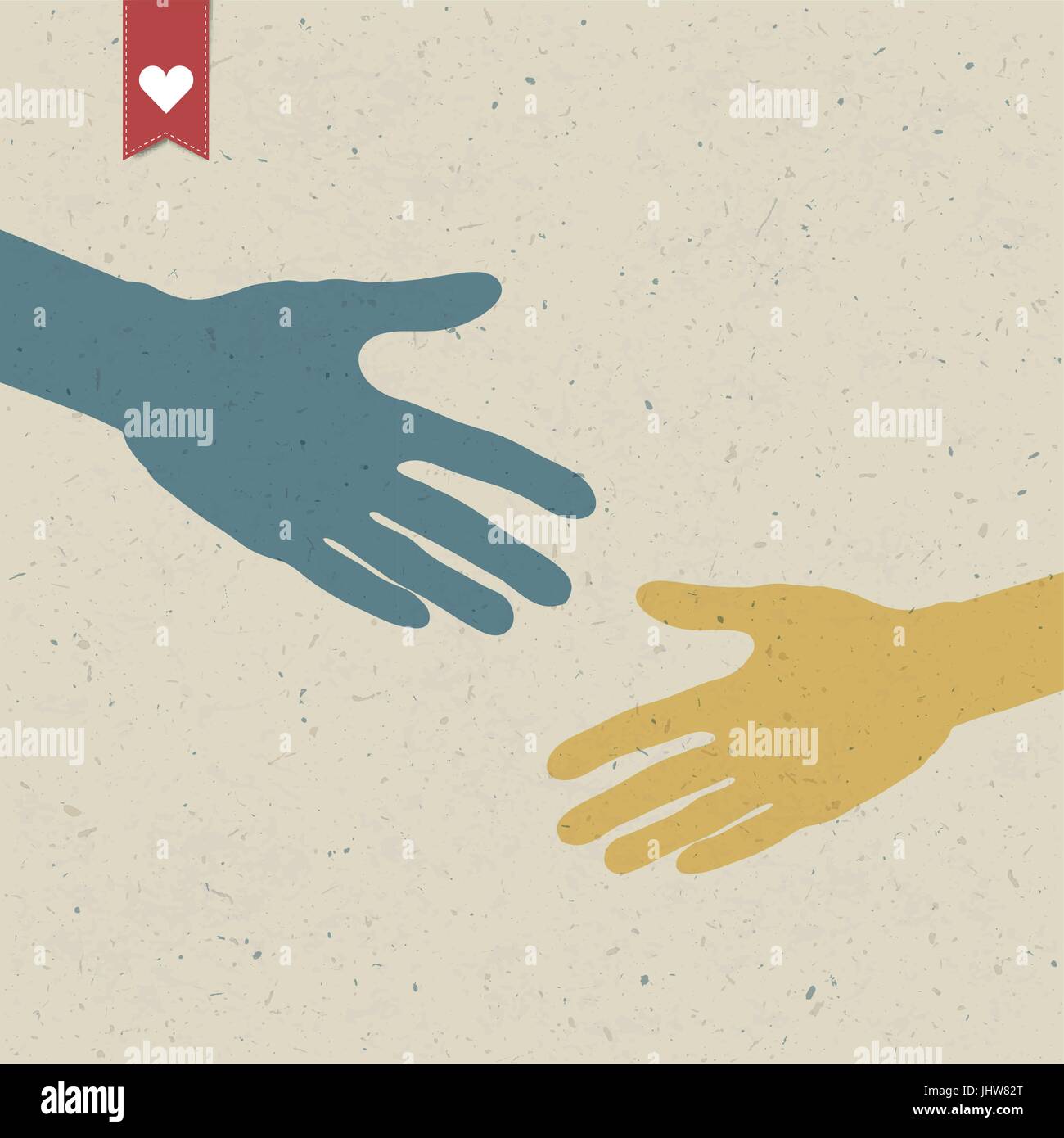 Abstract hand shake. Vector, EPS10 Stock Vector Image & Art - Alamy