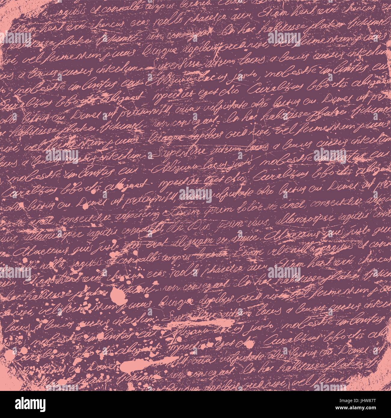 Romantic grunge handwriting background. Vector Stock Vector Image & Art ...