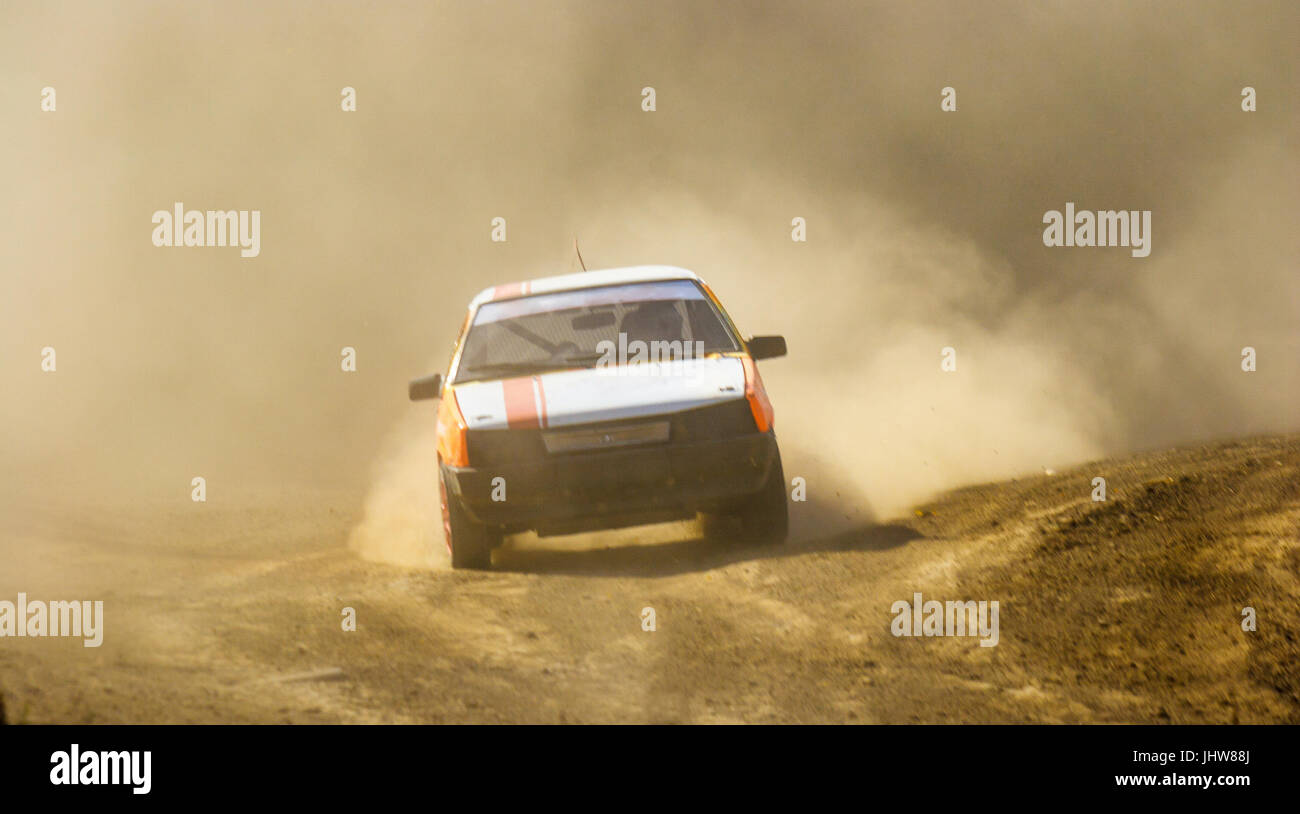 Rally car on a racing track Stock Photo - Alamy