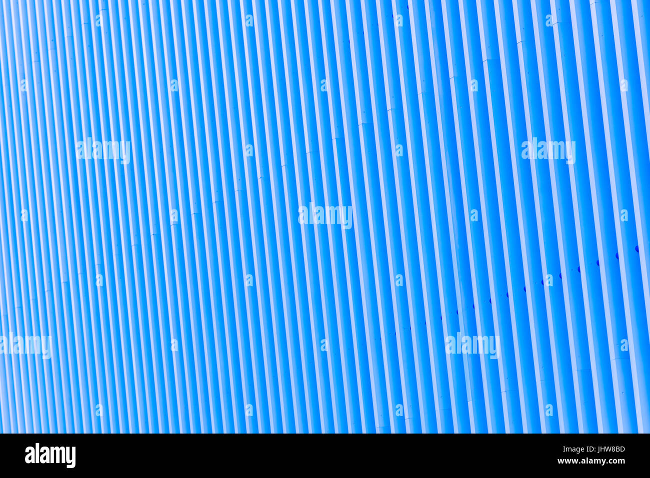 Detail of pattern striped metal facade for blue background Stock Photo ...